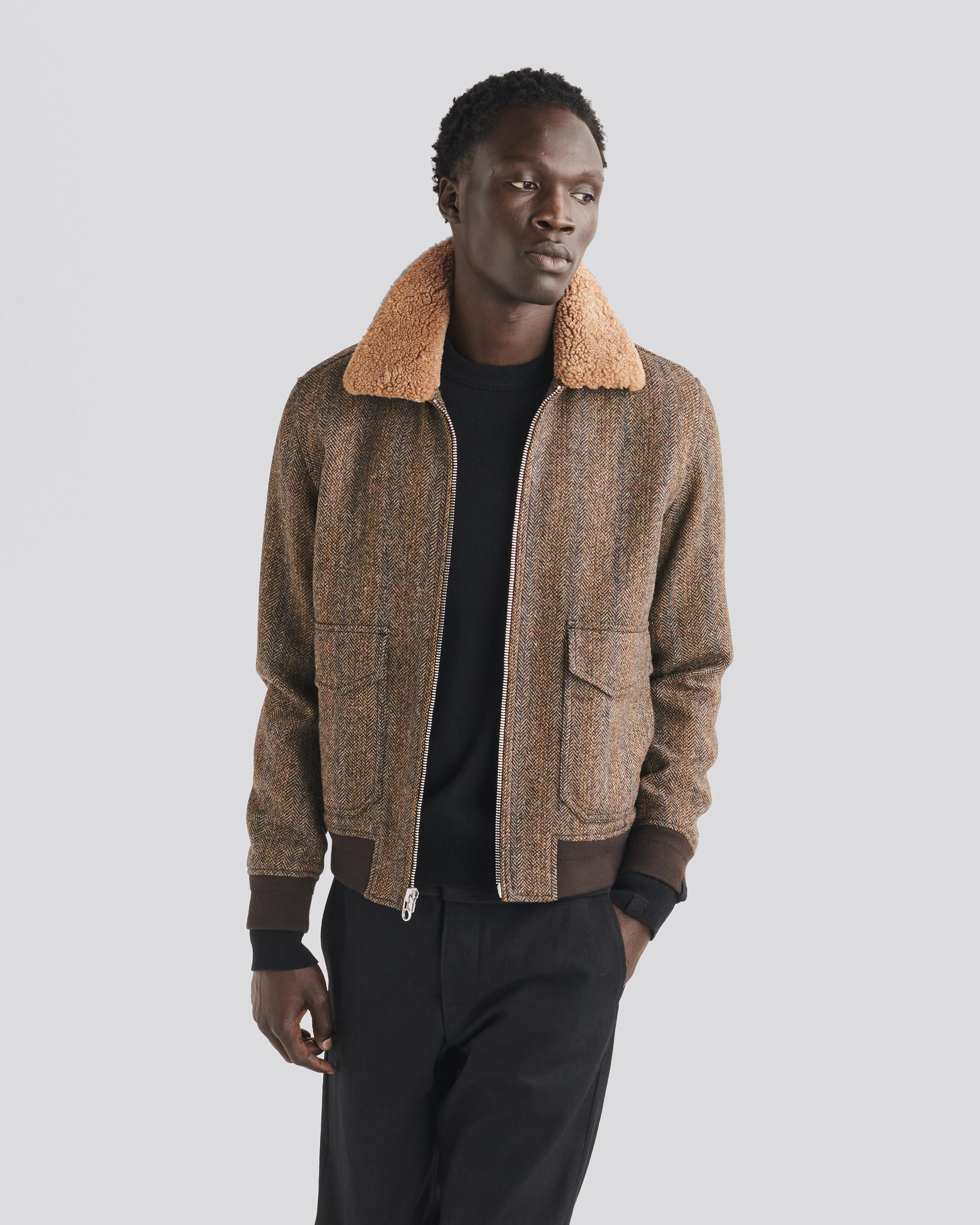 Dorset Heritage Wool Flight Jacket - Herringbone | rag & bone