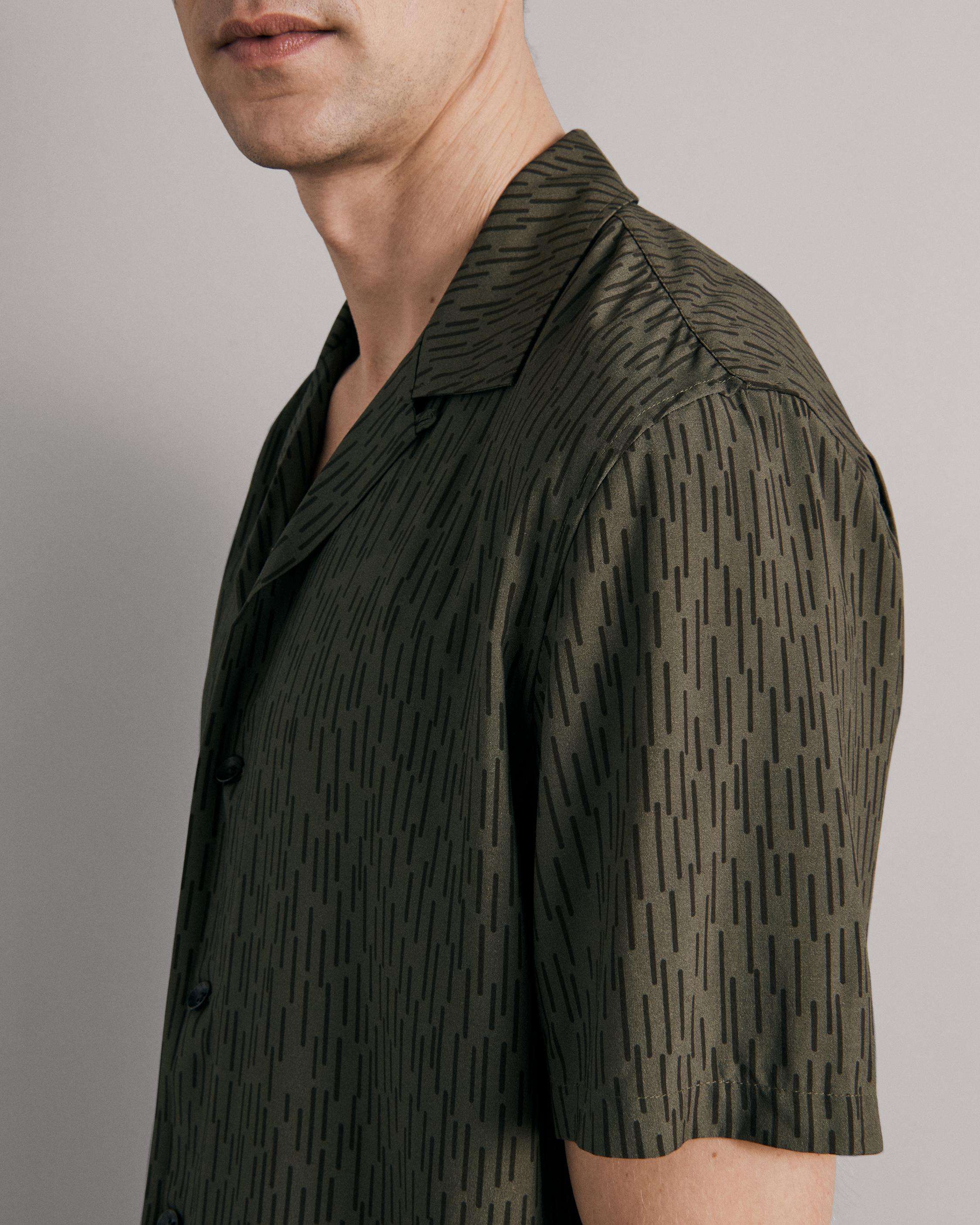 Avery Camo Viscose Shirt - Green Pin Camo | rag & bone