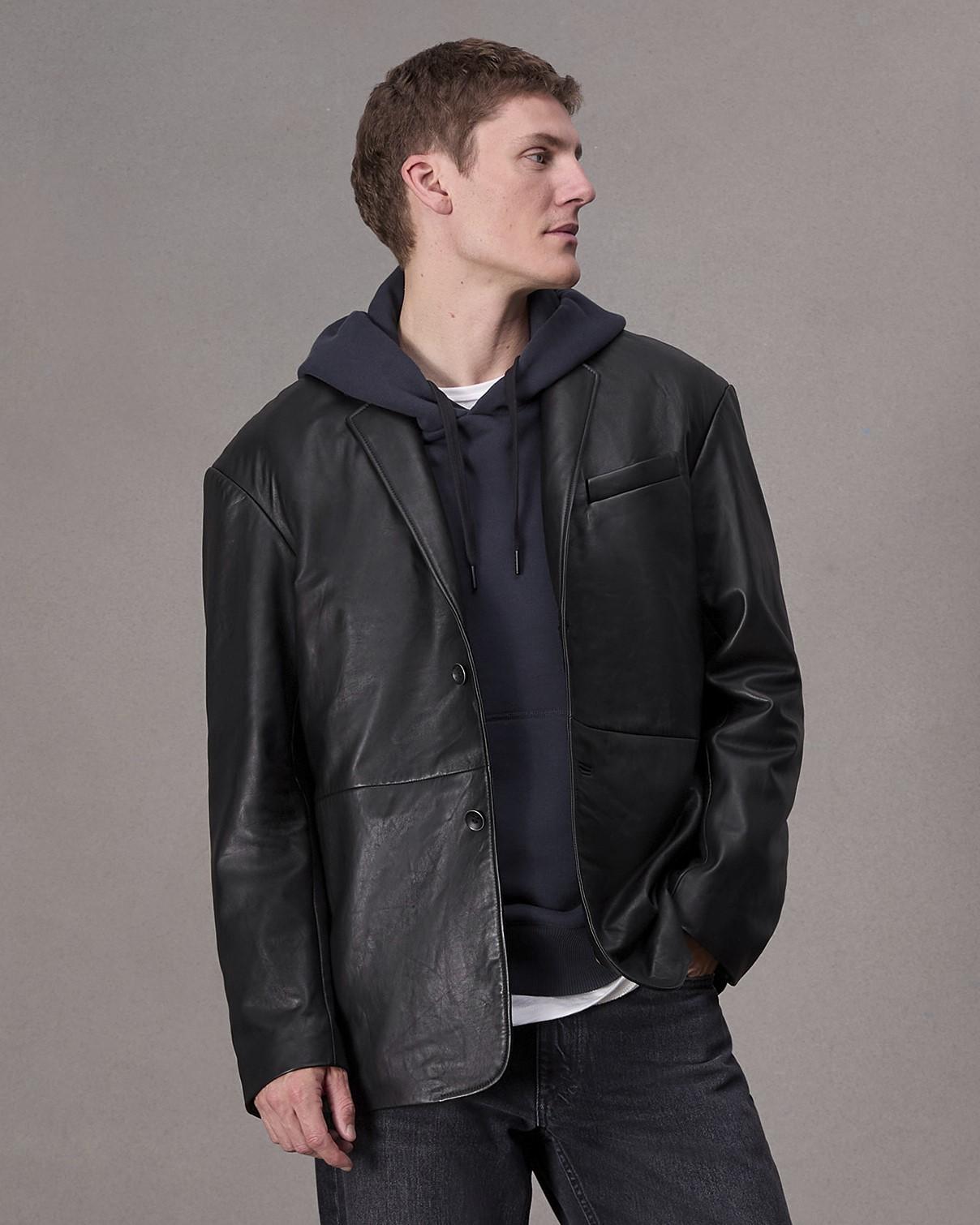 Shift Leather Blazer - Black | rag & bone