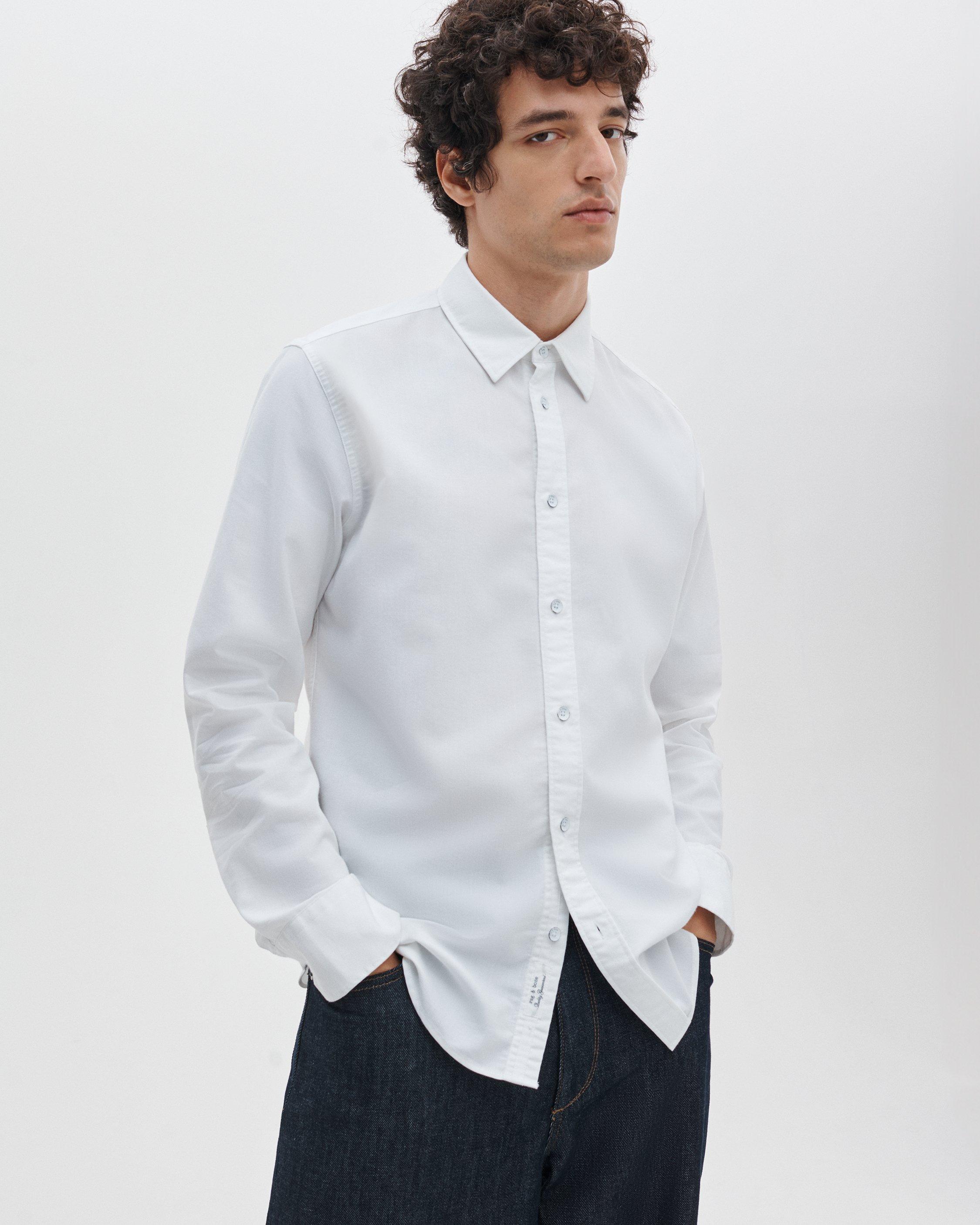 Tomlin Cotton-Blend Shirt - Shark Blue | rag & bone