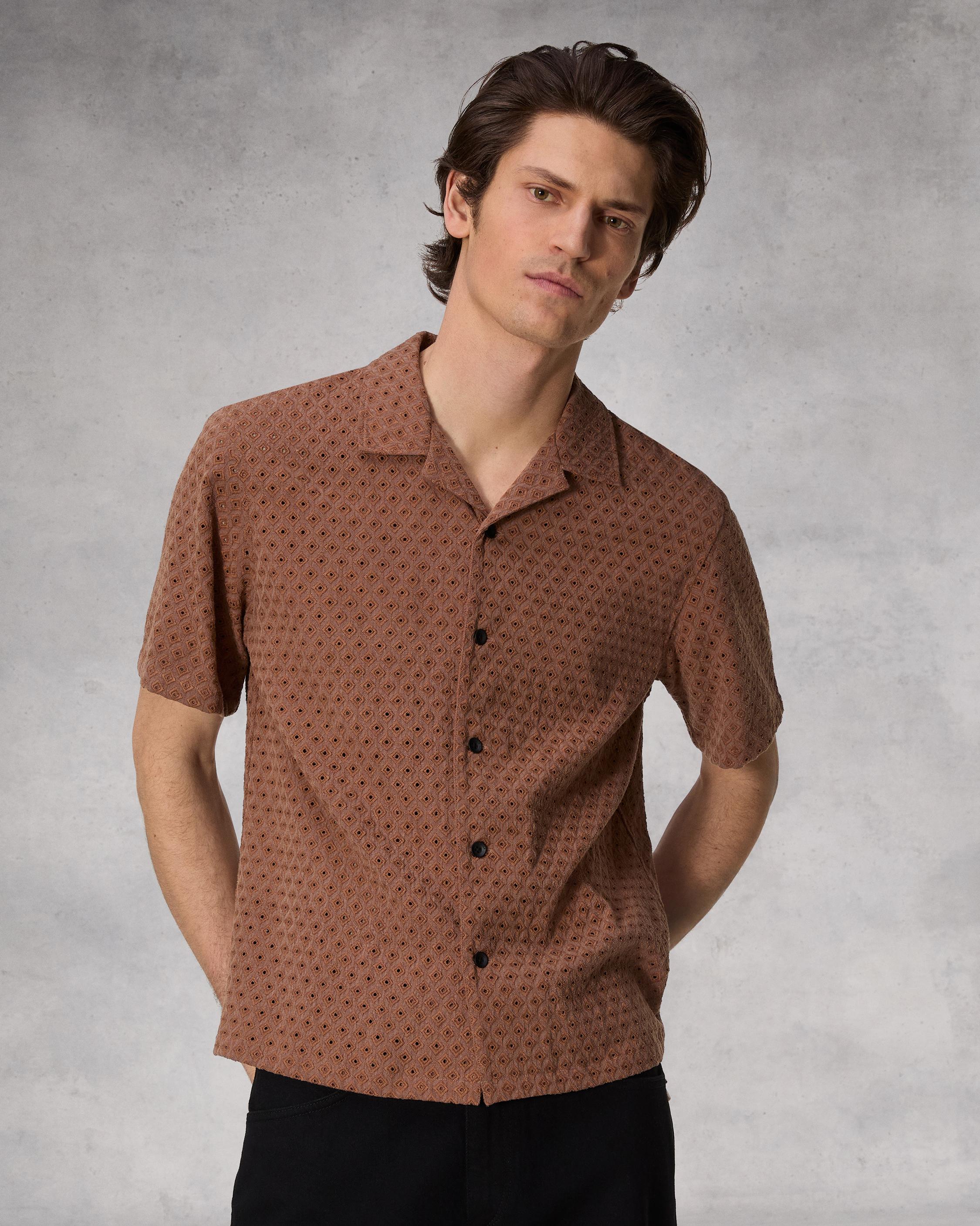 Avery Resort Tencel Shirt - Clay | rag & bone