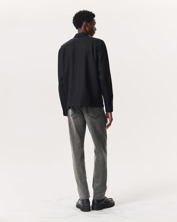 Hyde Wool-Blend Ripstop Shirt Jacket - Black | rag & bone Hyde Wool-Blend Ripstop Shirt Jacket - Black | rag & bone