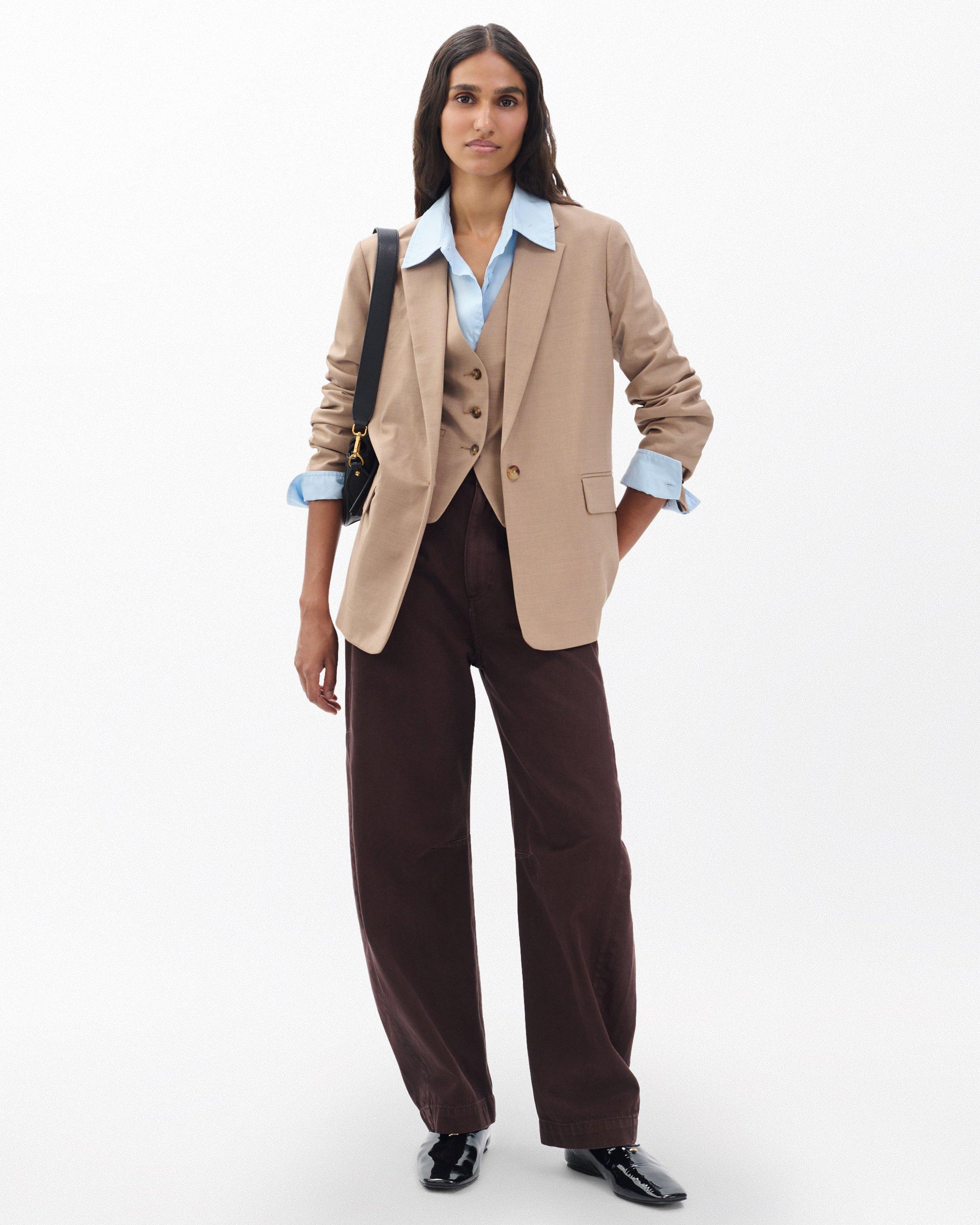 Jennifer Two-in-One Blazer - Heathered Camel | rag & bone