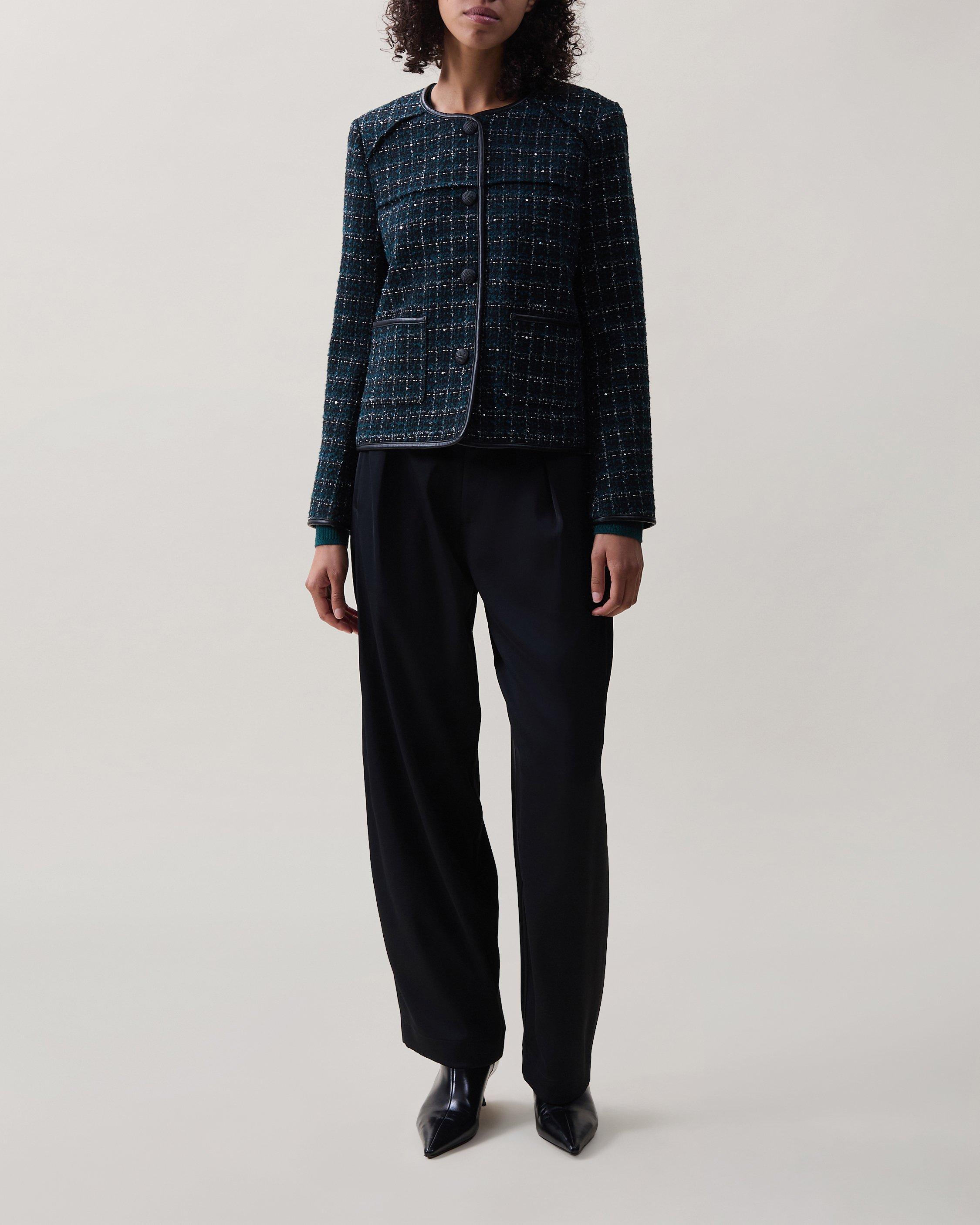 Mira Tweed Jacket - Black M | rag & bone