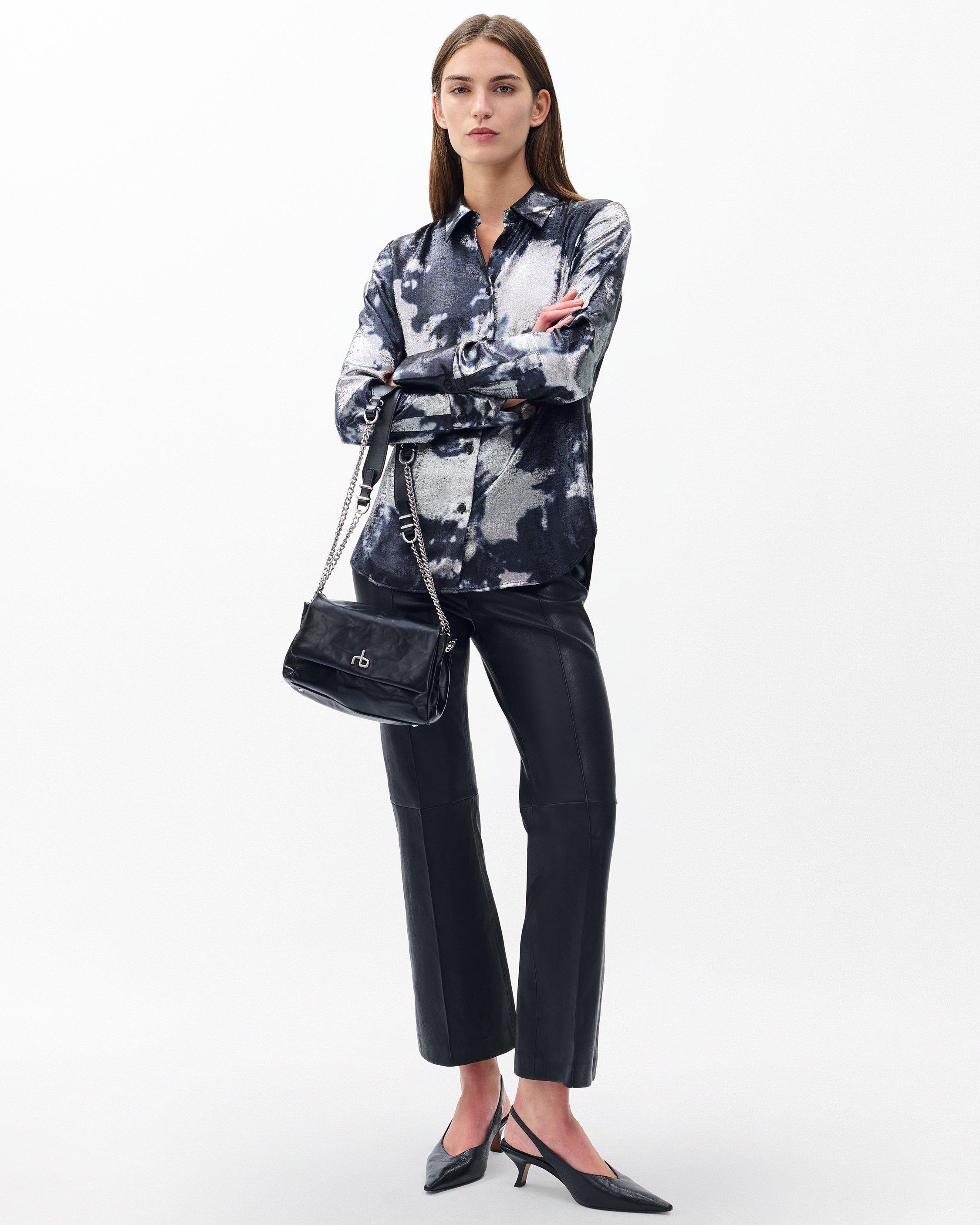 Yvette Metallic Top - Silver Multi | rag & bone