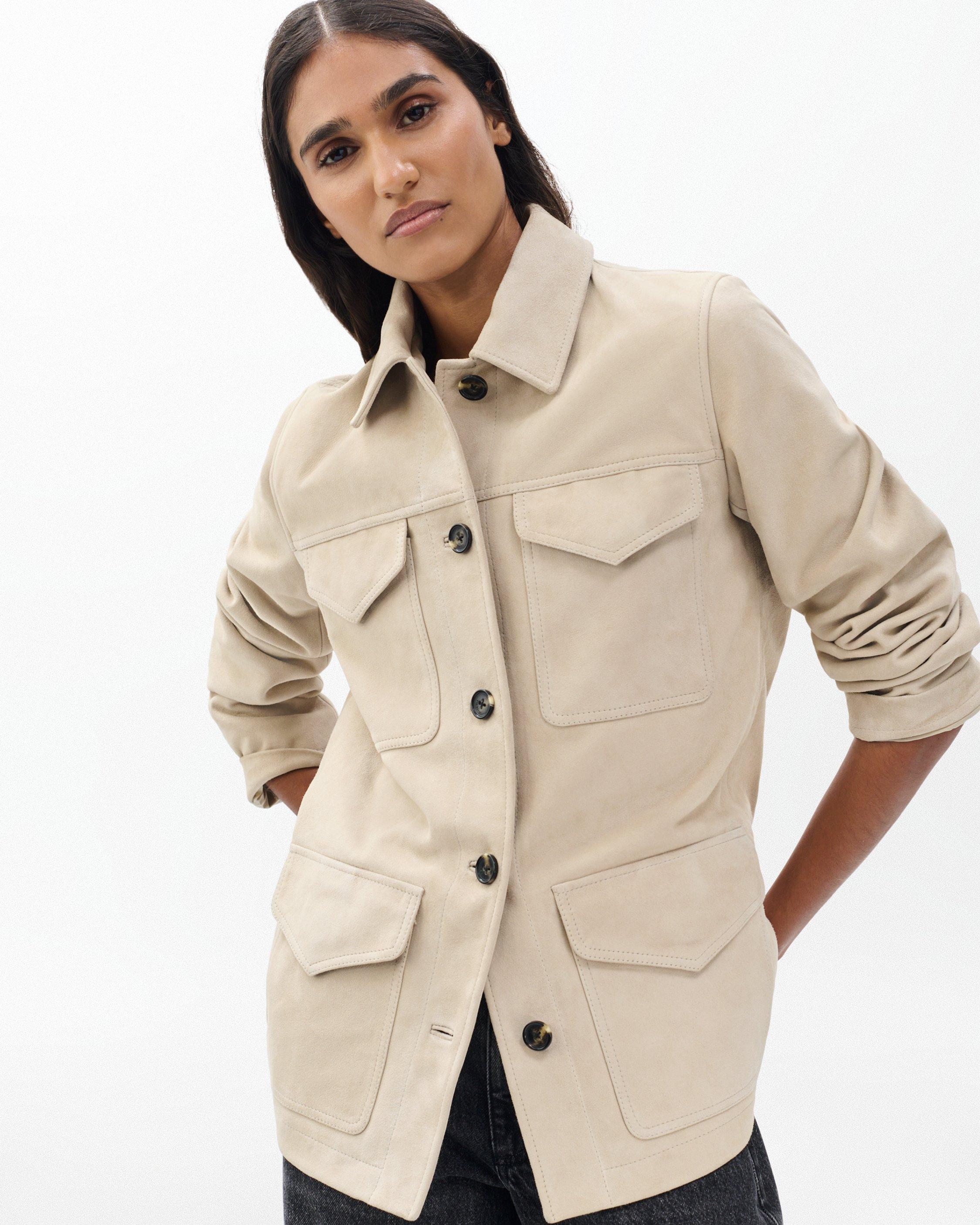 Kara Suede Jacket - Stone | rag & bone