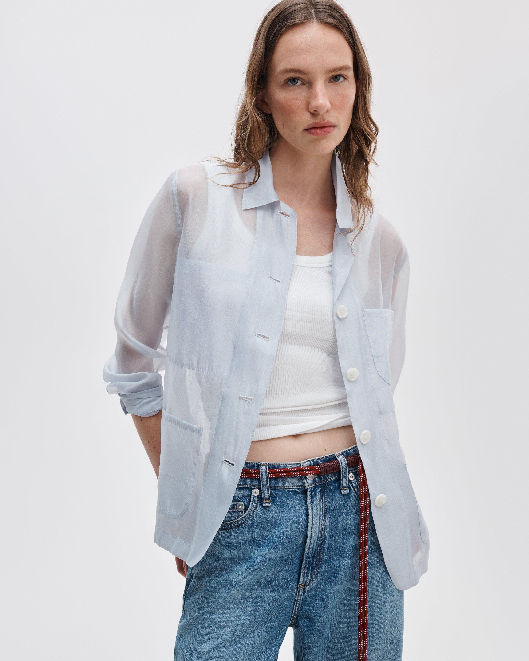 Jolene Organza Chore Jacket - Grey | rag & bone