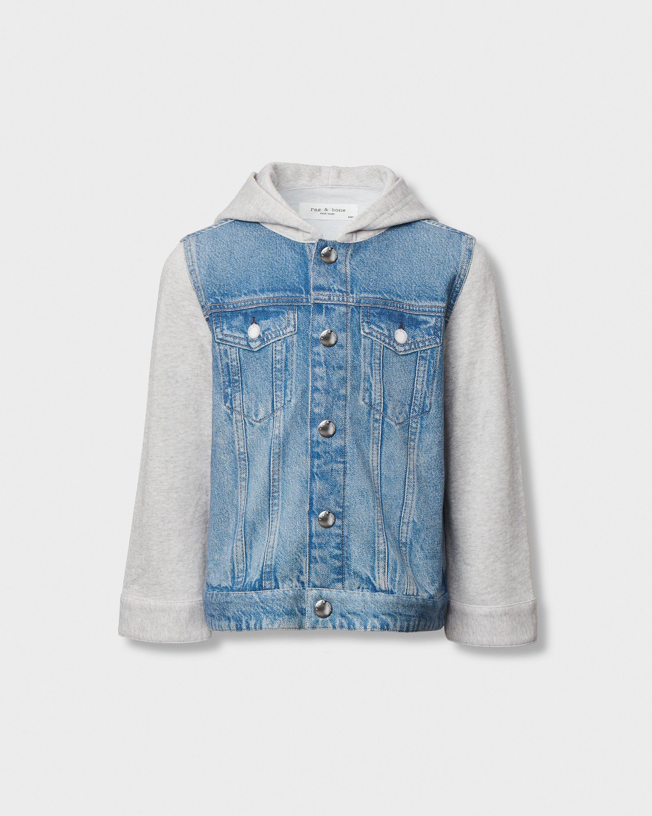 Mini rb Miramar Hooded Combo Trucker Jacket - Sport Combo | rag & bone