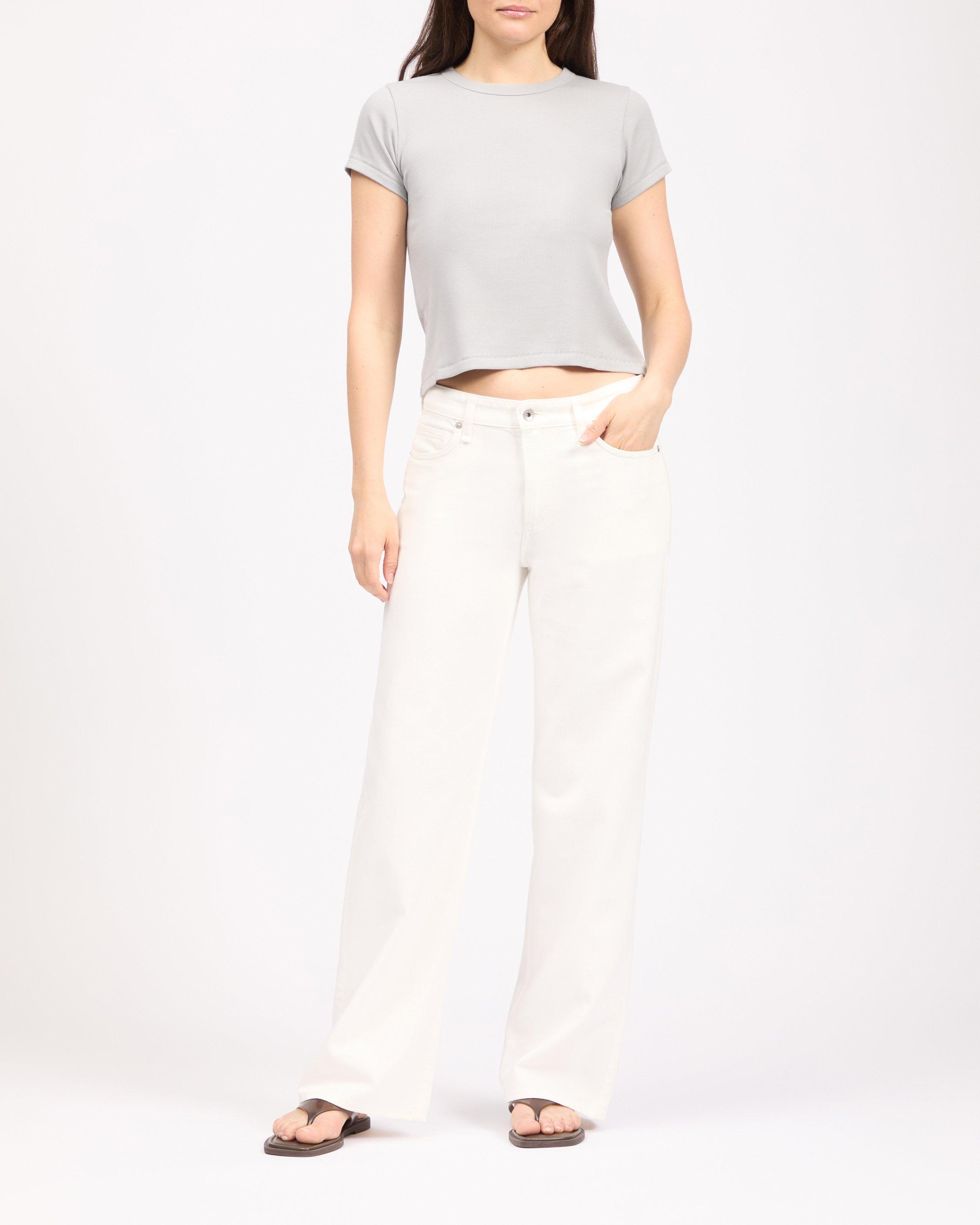 Essie Ribbed Tee - Grey | rag & bone