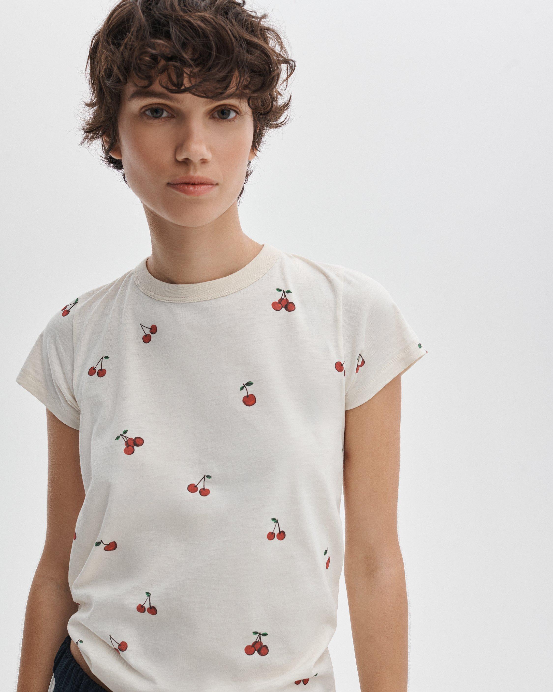 Cherry Graphic Tee - White Multi | rag & bone