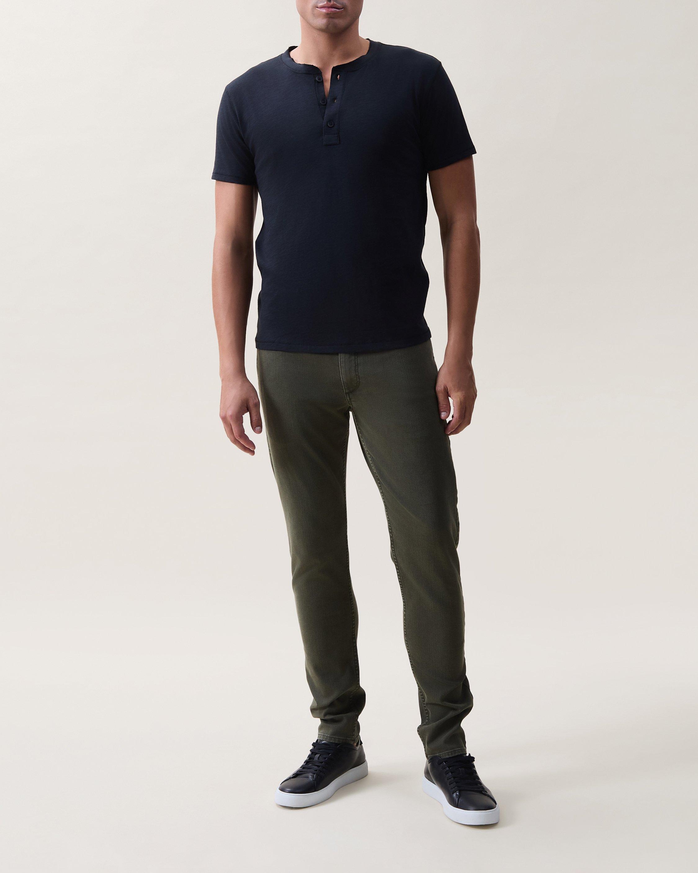 Classic Slub Cotton Henley - Black | rag & bone