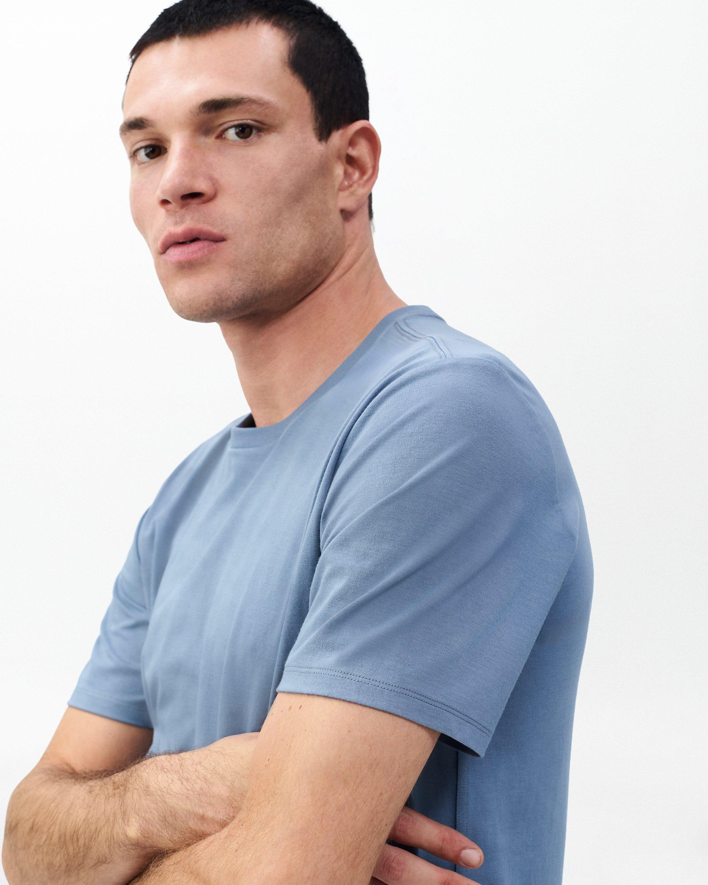 Classic Tech Jersey Tee - Workwear Blue | rag & bone