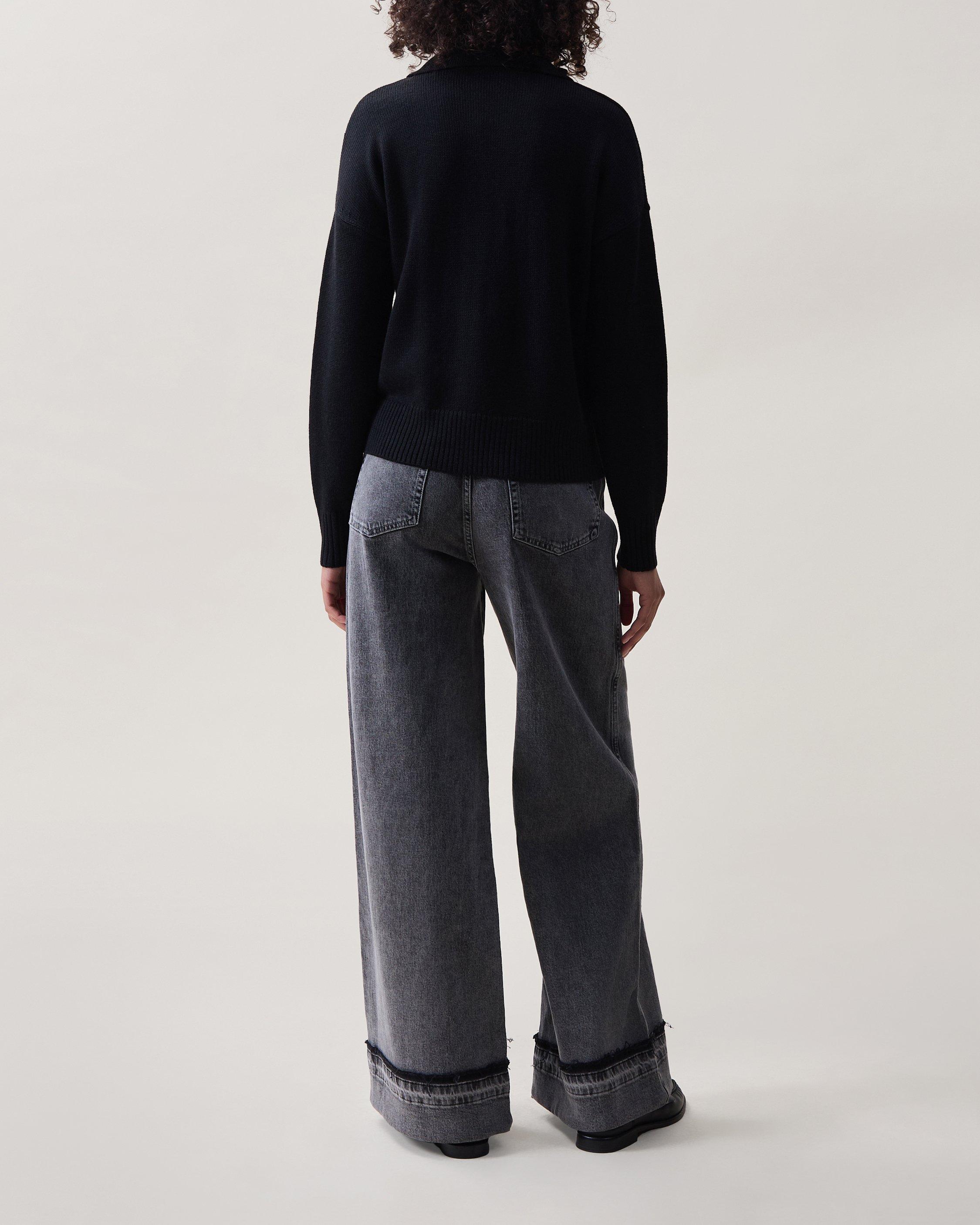 Gretchin Wool-Blend Polo - Black | rag & bone