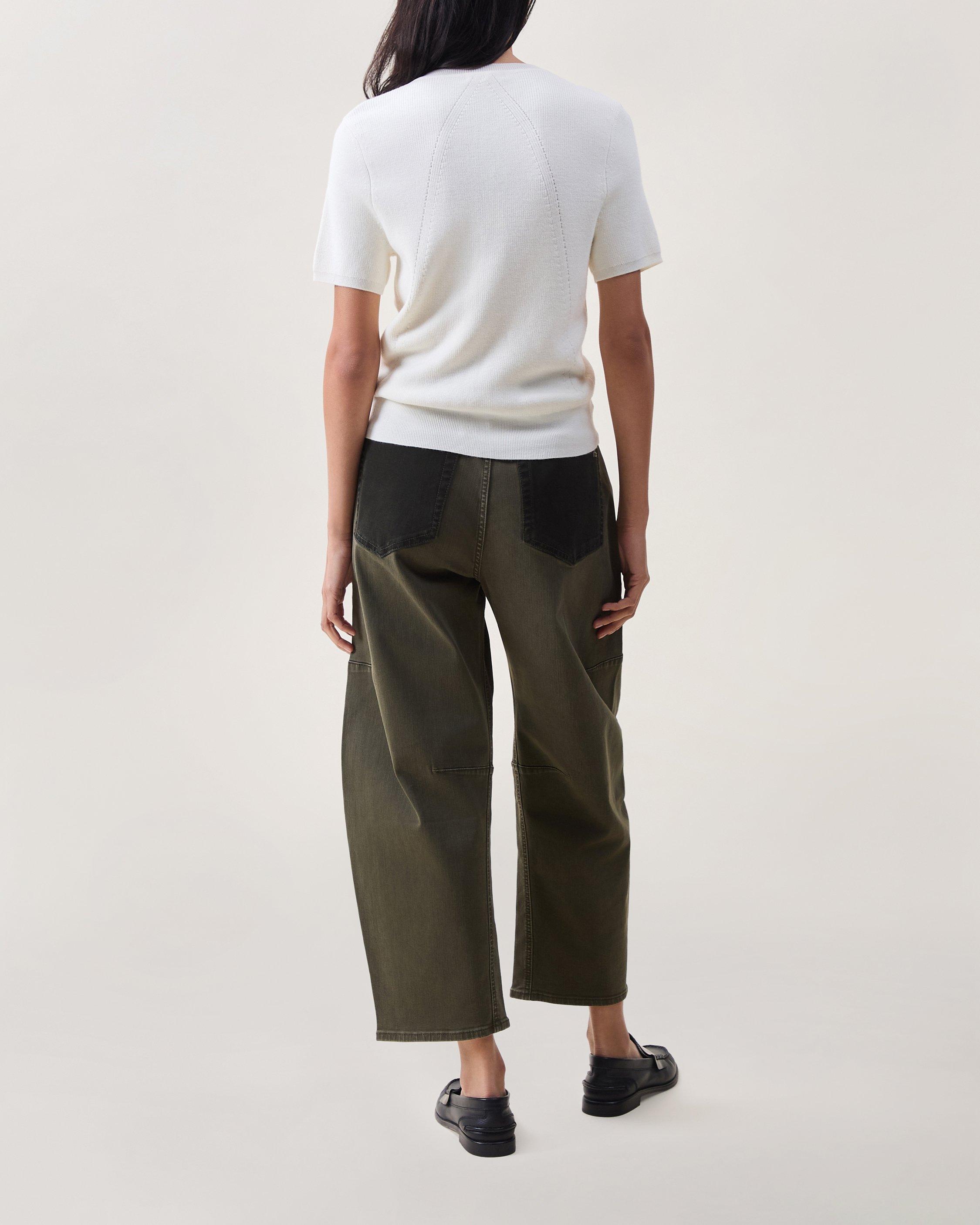 Michal Short-Sleeve Cardigan - Chalk | rag & bone