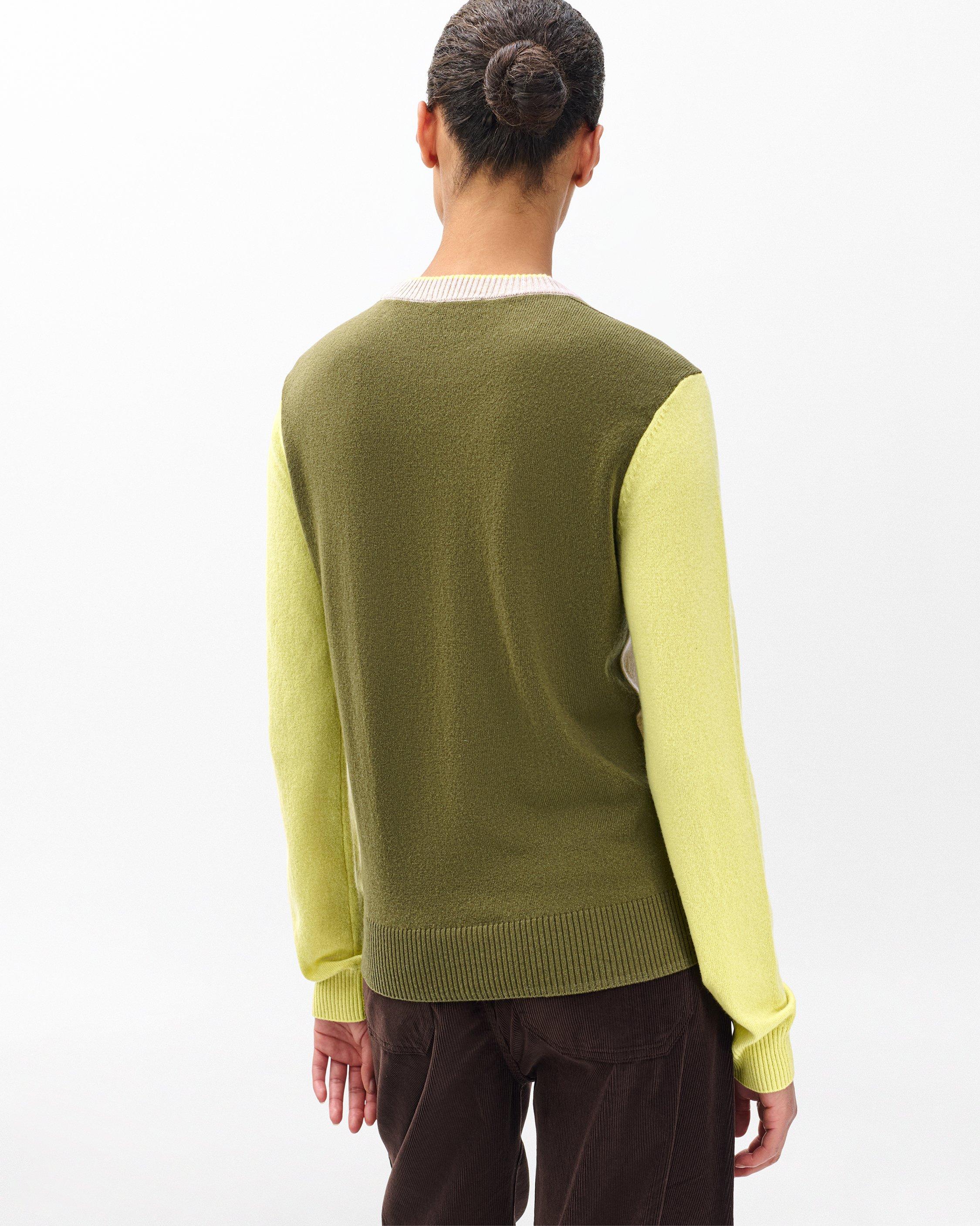 Taron Colorblock Wool Sweater - Oatmeal Multi | rag & bone