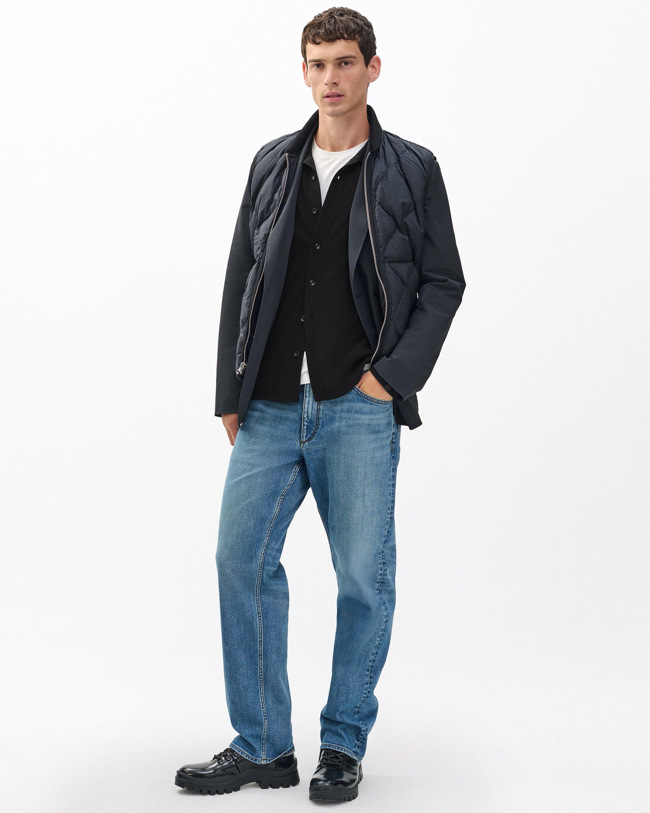 Crawford Wool-Cashmere Knit Shirt - Black | rag & bone
