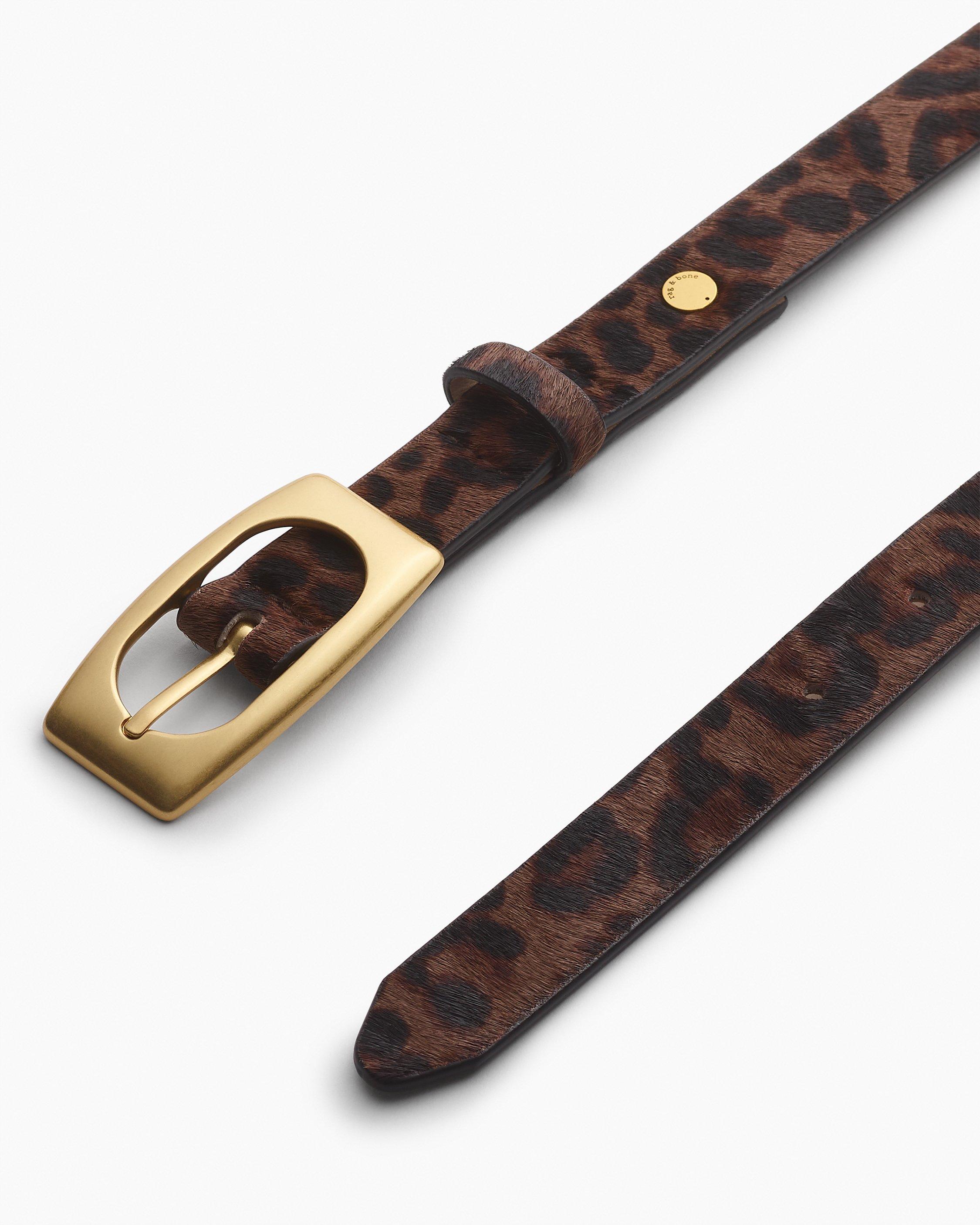 Rory Leopard Belt - Leopard Hair Calf | rag & bone