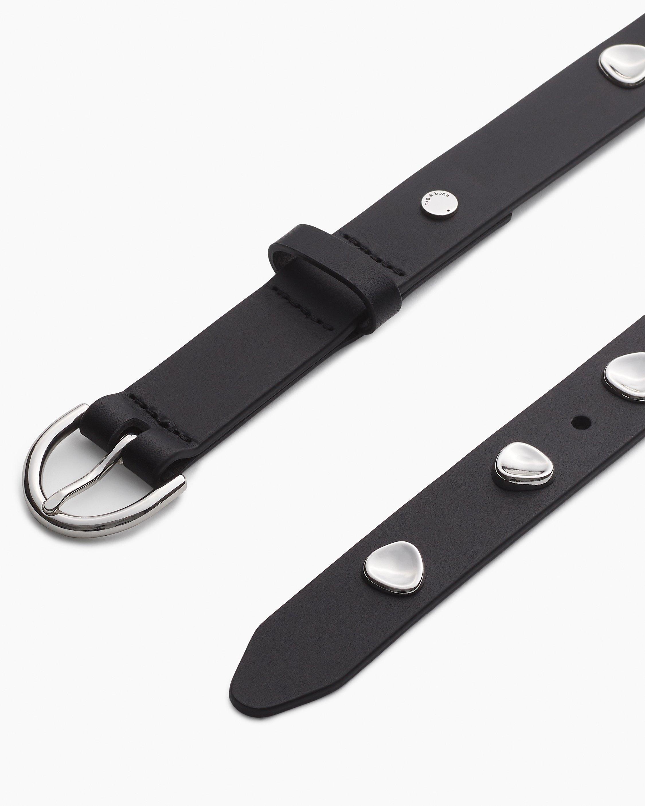 Brynn Studded Leather Belt - Black | rag & bone