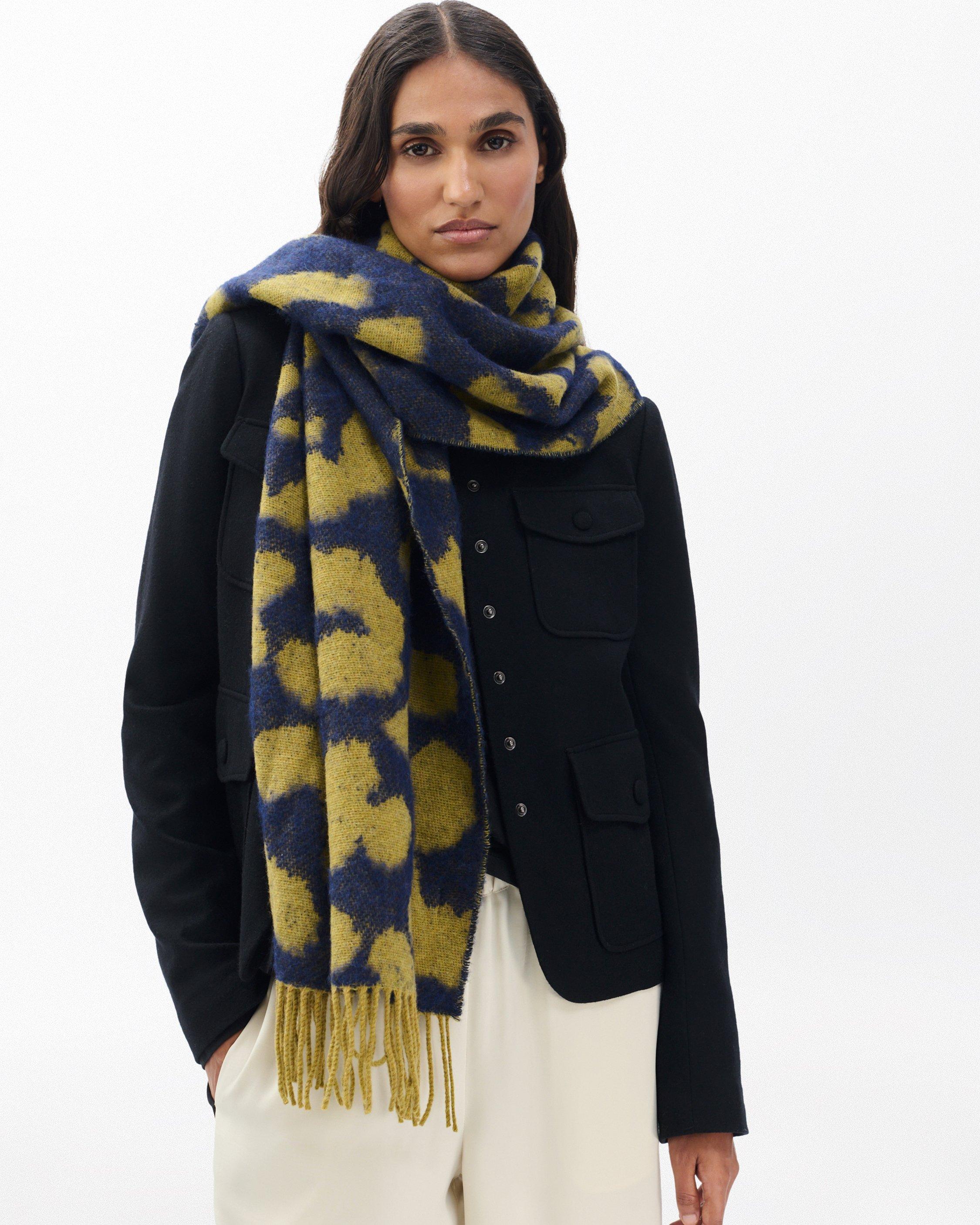 Piper Leopard-Print Scarf - Lime Multi | rag & bone