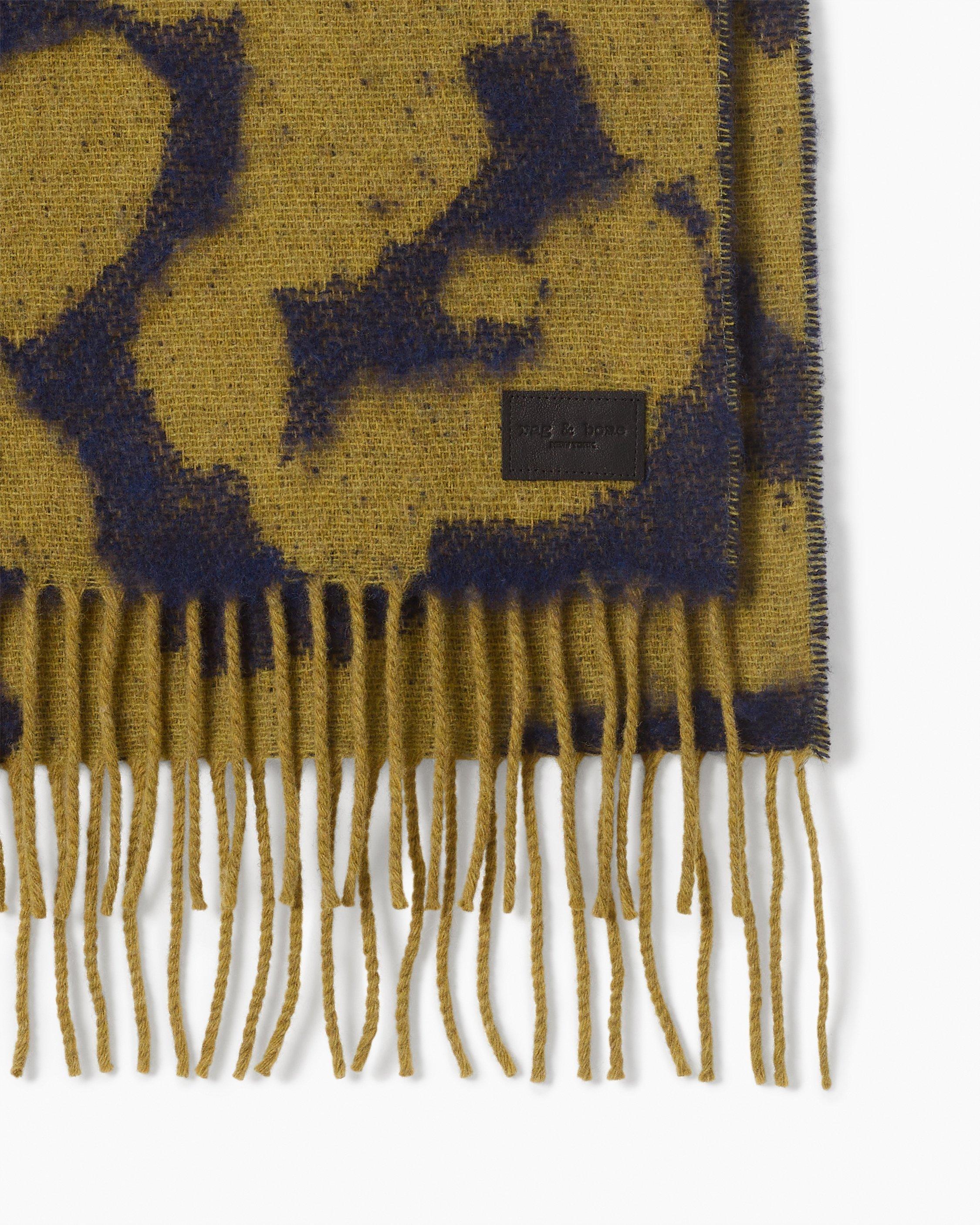 Piper Leopard-Print Scarf - Lime Multi | rag & bone