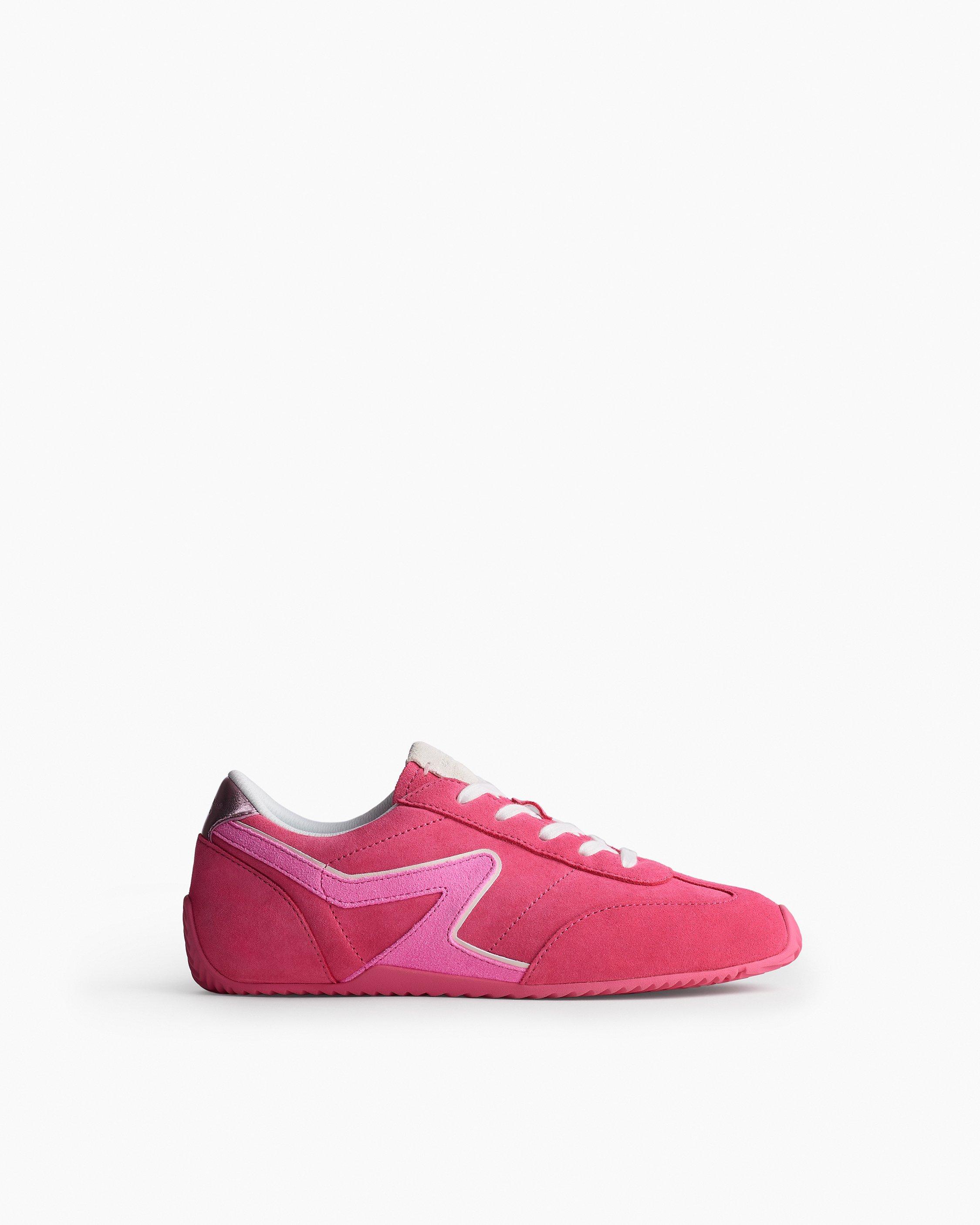 Ultra Slim Retro Runner Sneakers - Hot Pink Suede | rag & bone