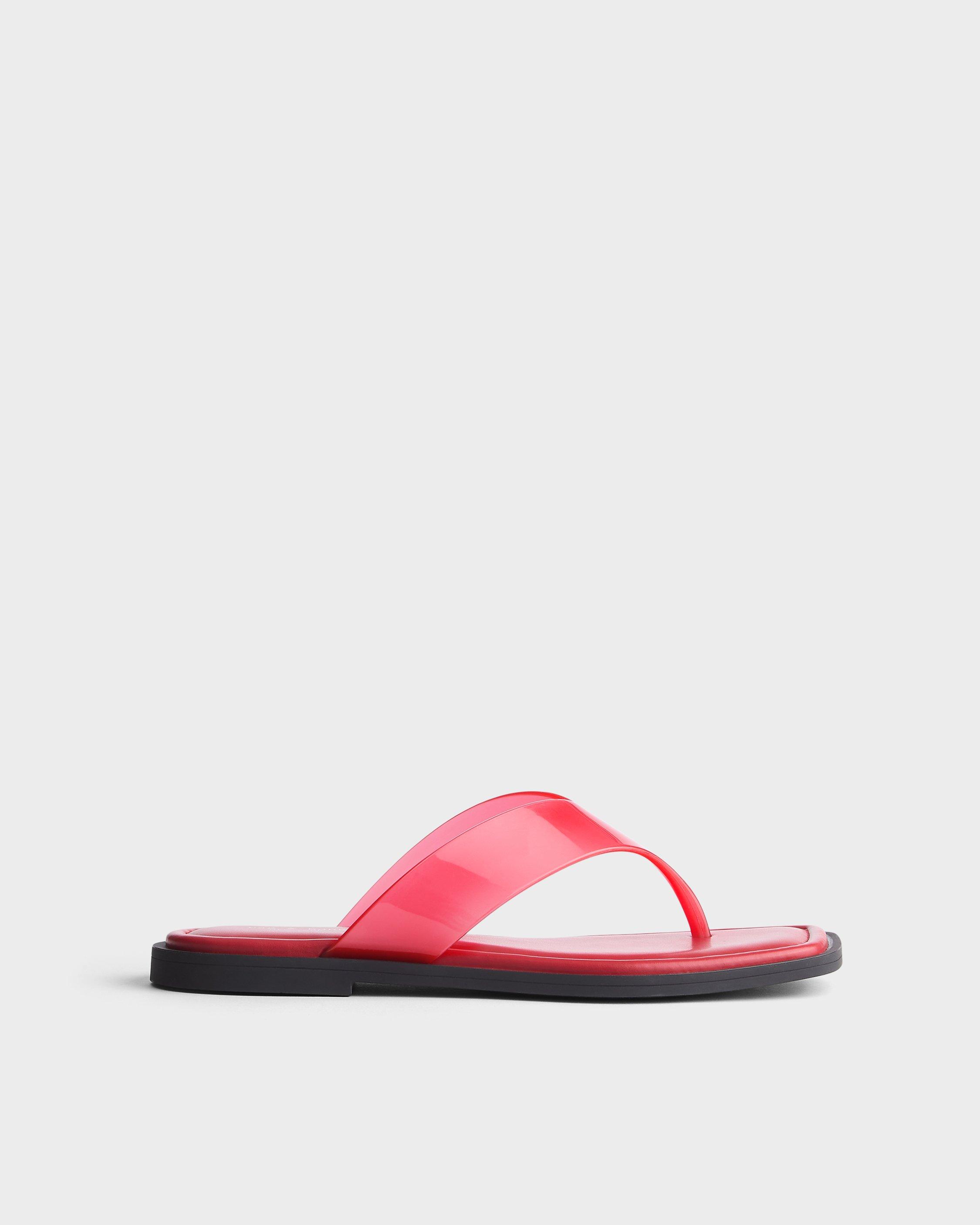 Gracie Jelly Thong Sandal - Lava | rag & bone