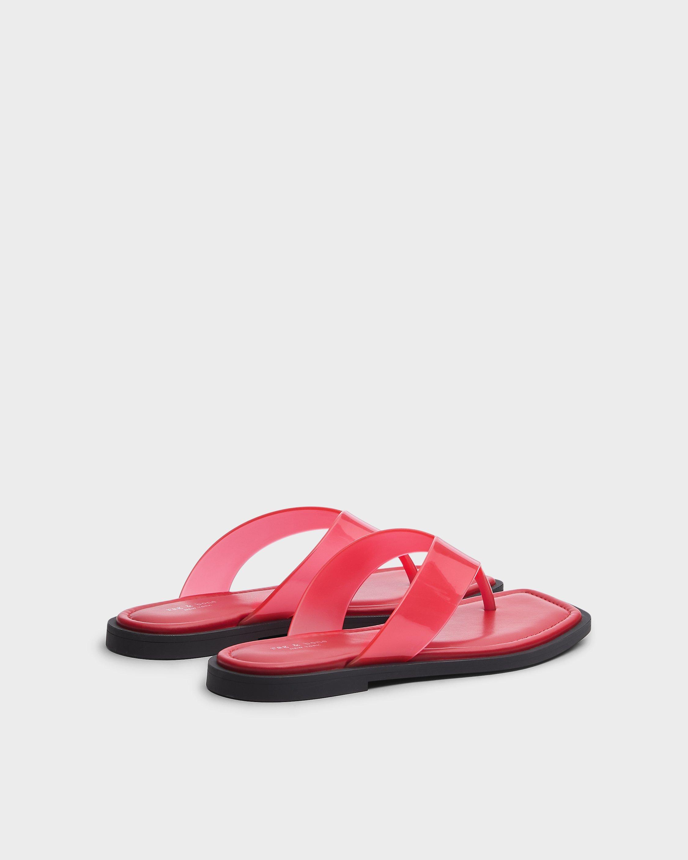 Gracie Jelly Thong Sandal - Lava | rag & bone
