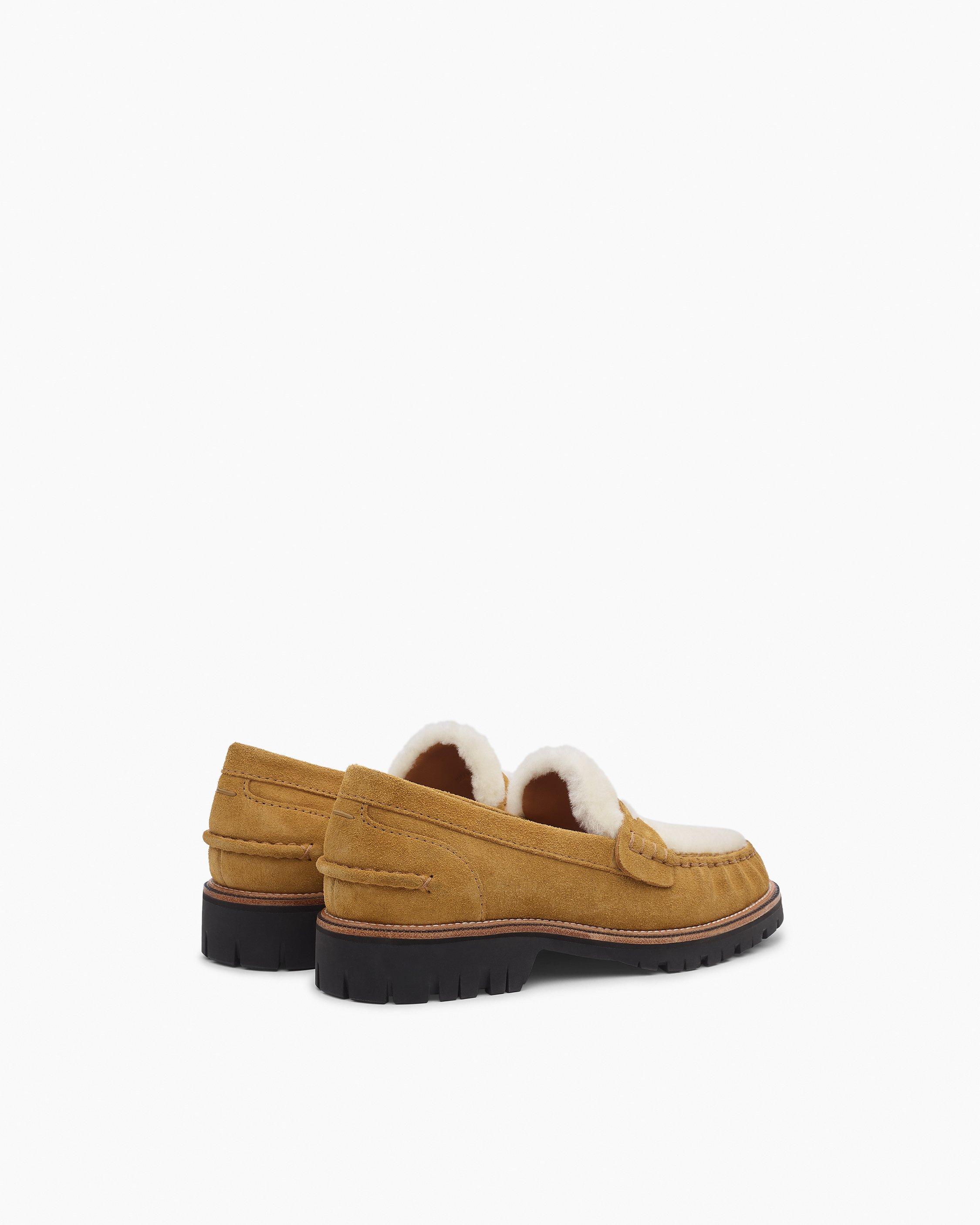 Corey Suede Shearling Loafers - Caramel Suede Shearling | rag & bone