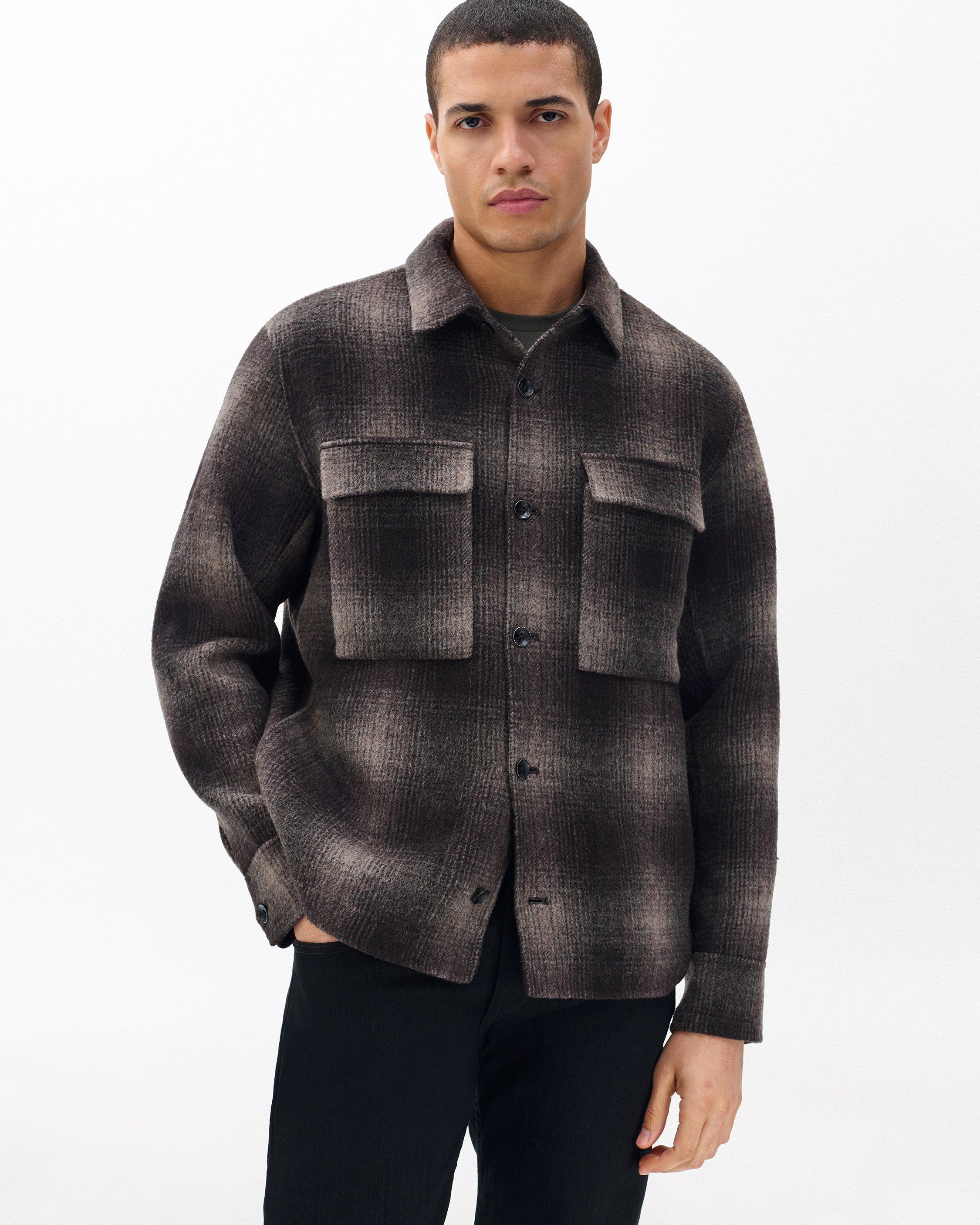 Austin Italian Double-Face Wool Jacket - Brown Plaid | rag & bone