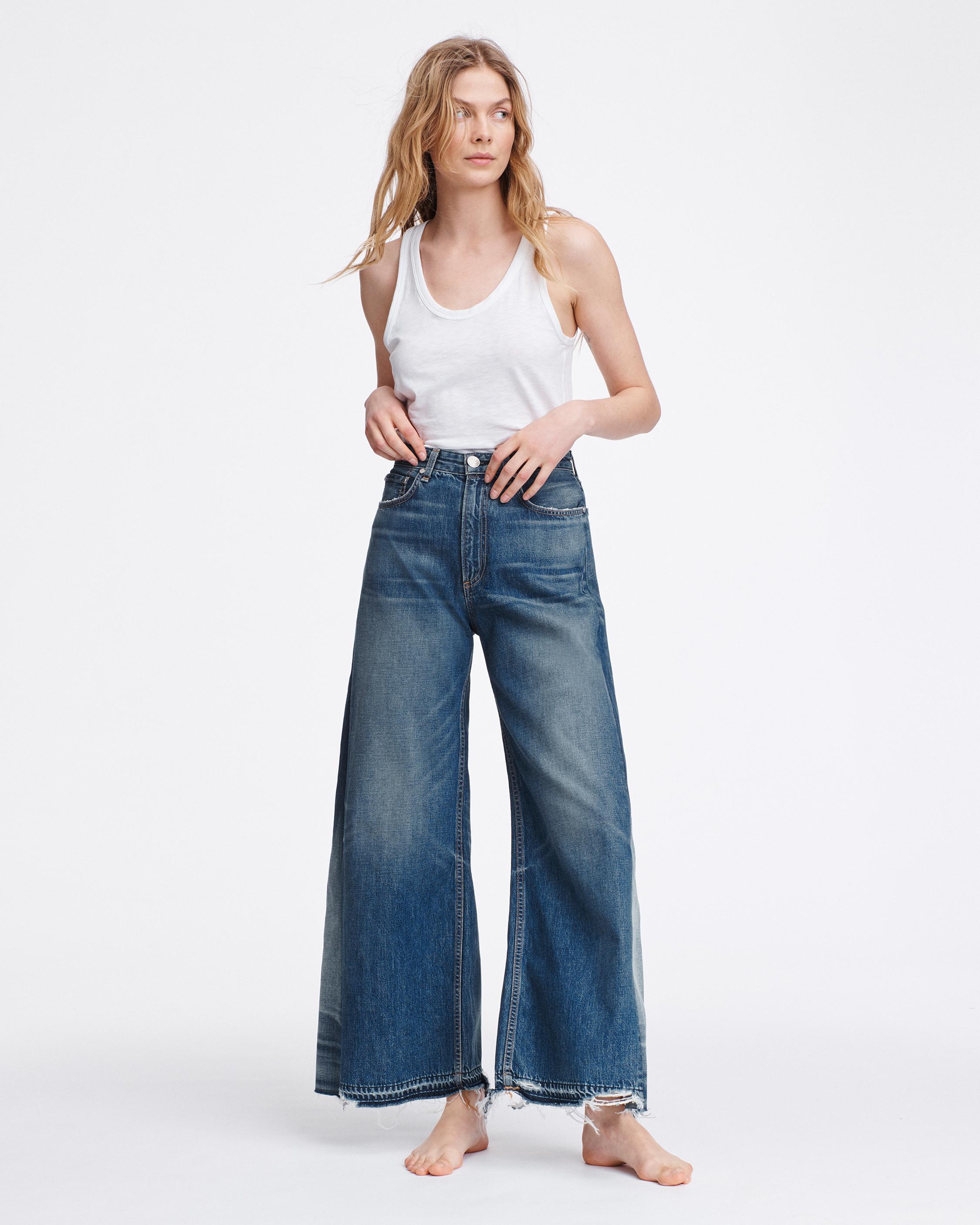 RUTH SUPER HIGH-RISE ANKLE WIDE LEG - Wyatt | rag & bone