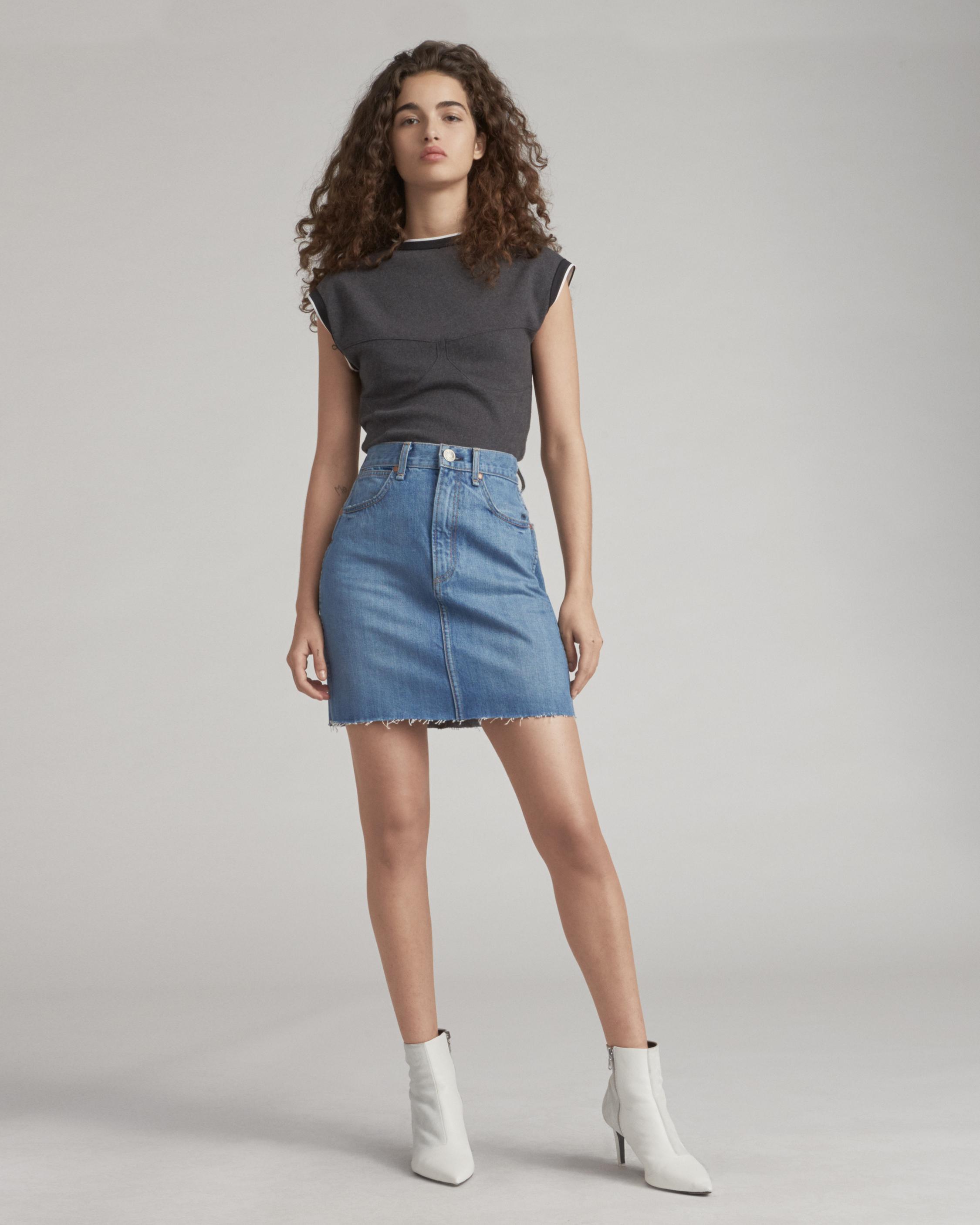 WATTS ENGINEERED TOP - Heather Grey | rag & bone