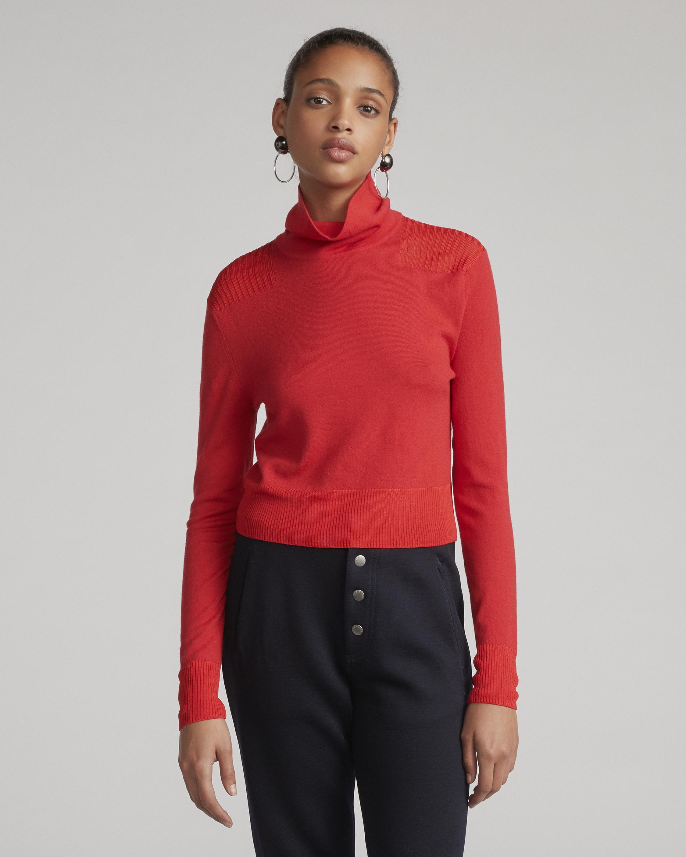 DOYLE FUNNEL NECK - Dragon Fruit | rag & bone
