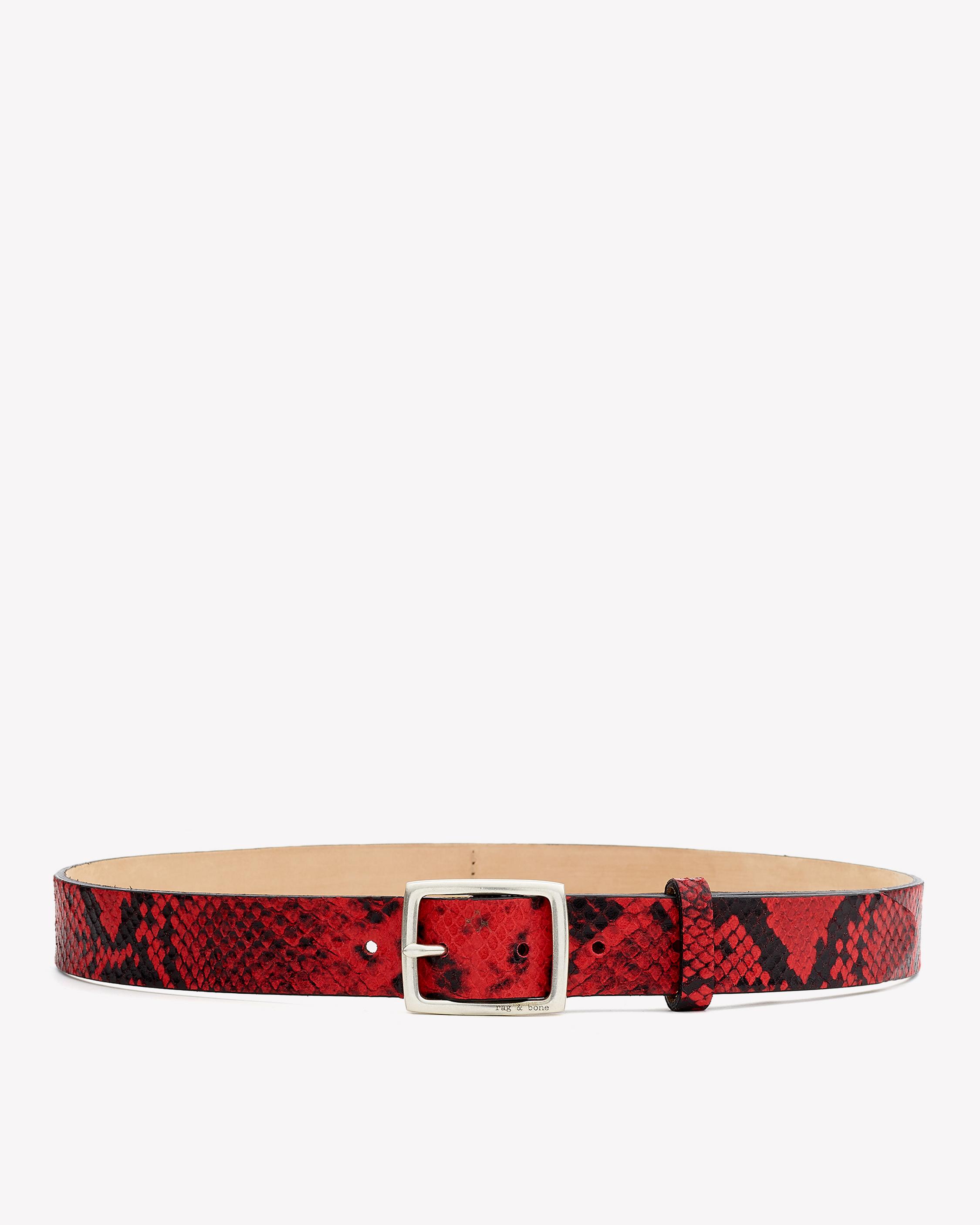 Boyfriend Belt - Snake - Red | rag & bone