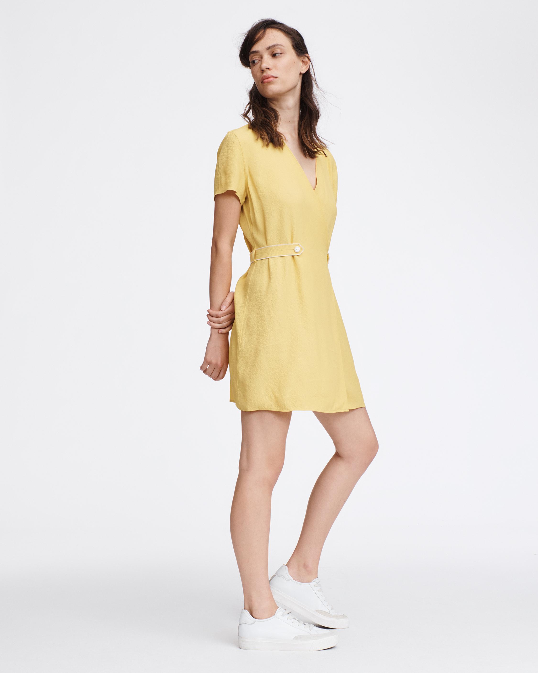TABITHA MINI DRESS - Yellow | rag & bone