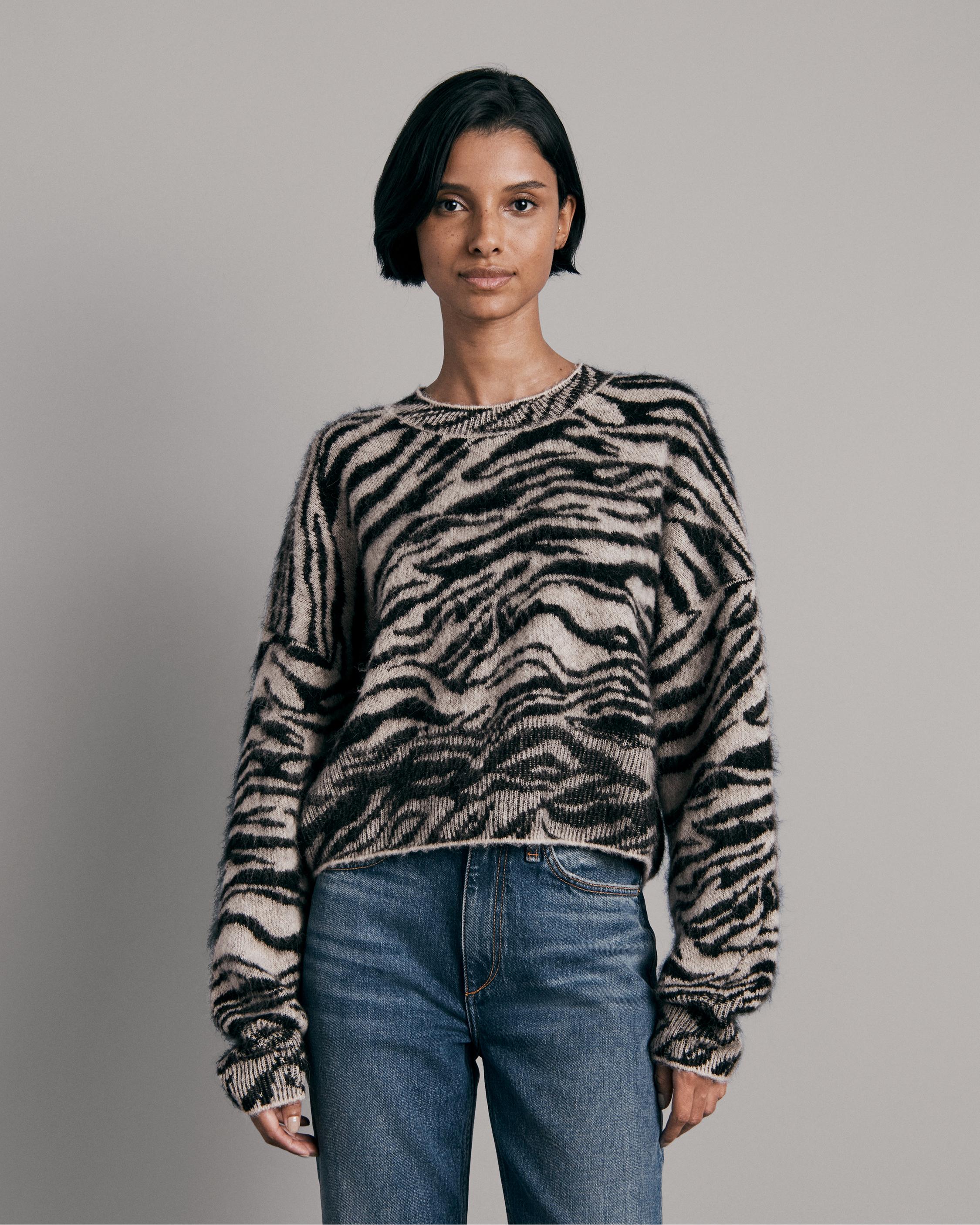 Sarah Tiger Wool Crew | rag & bone