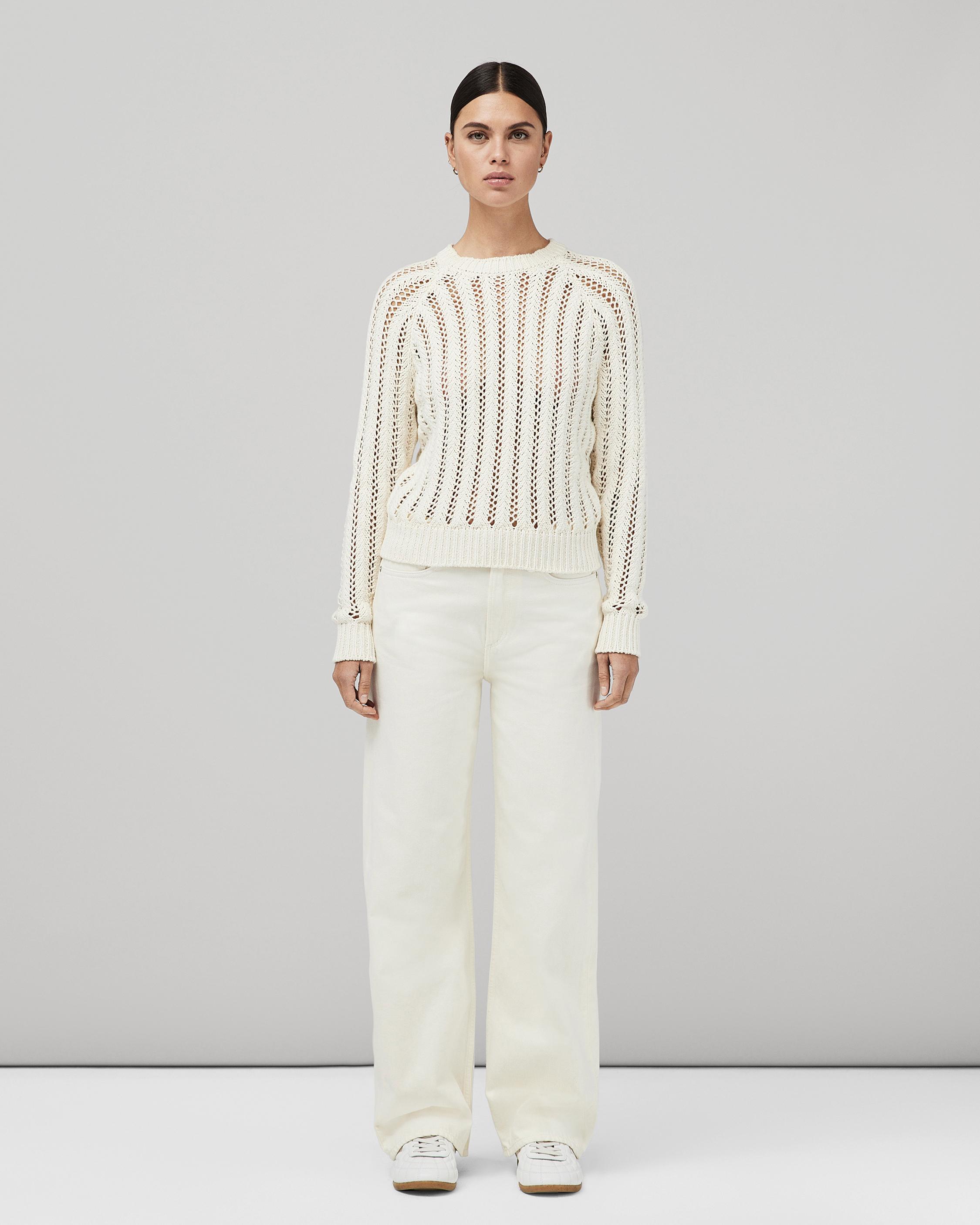 Adrienne Cotton Crew - Ivory | rag & bone