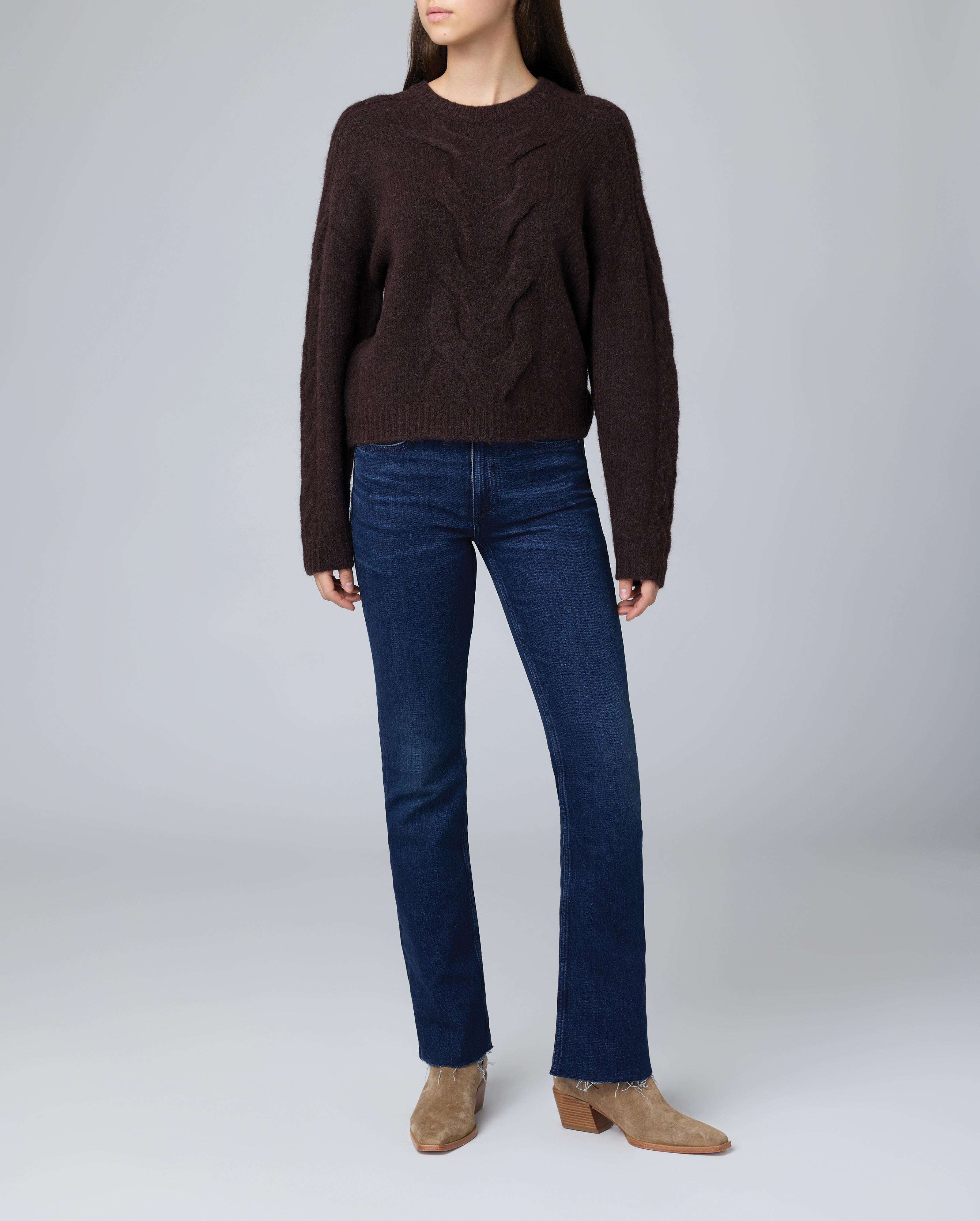 Maia Cable-Knit Sweater - Espresso | rag & bone