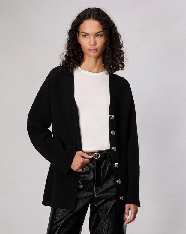 Bridget V-Neck Cardigan - Black | rag & bone Bridget V-Neck Cardigan - Black | rag & bone