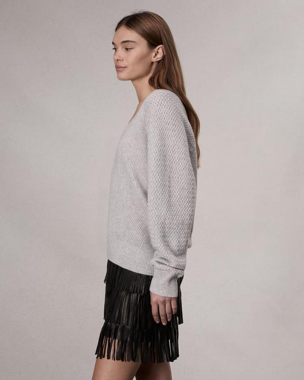 Kaylee Cashmere Sweater - Heather Grey | rag & bone Kaylee Cashmere Sweater - Heather Grey | rag & bone