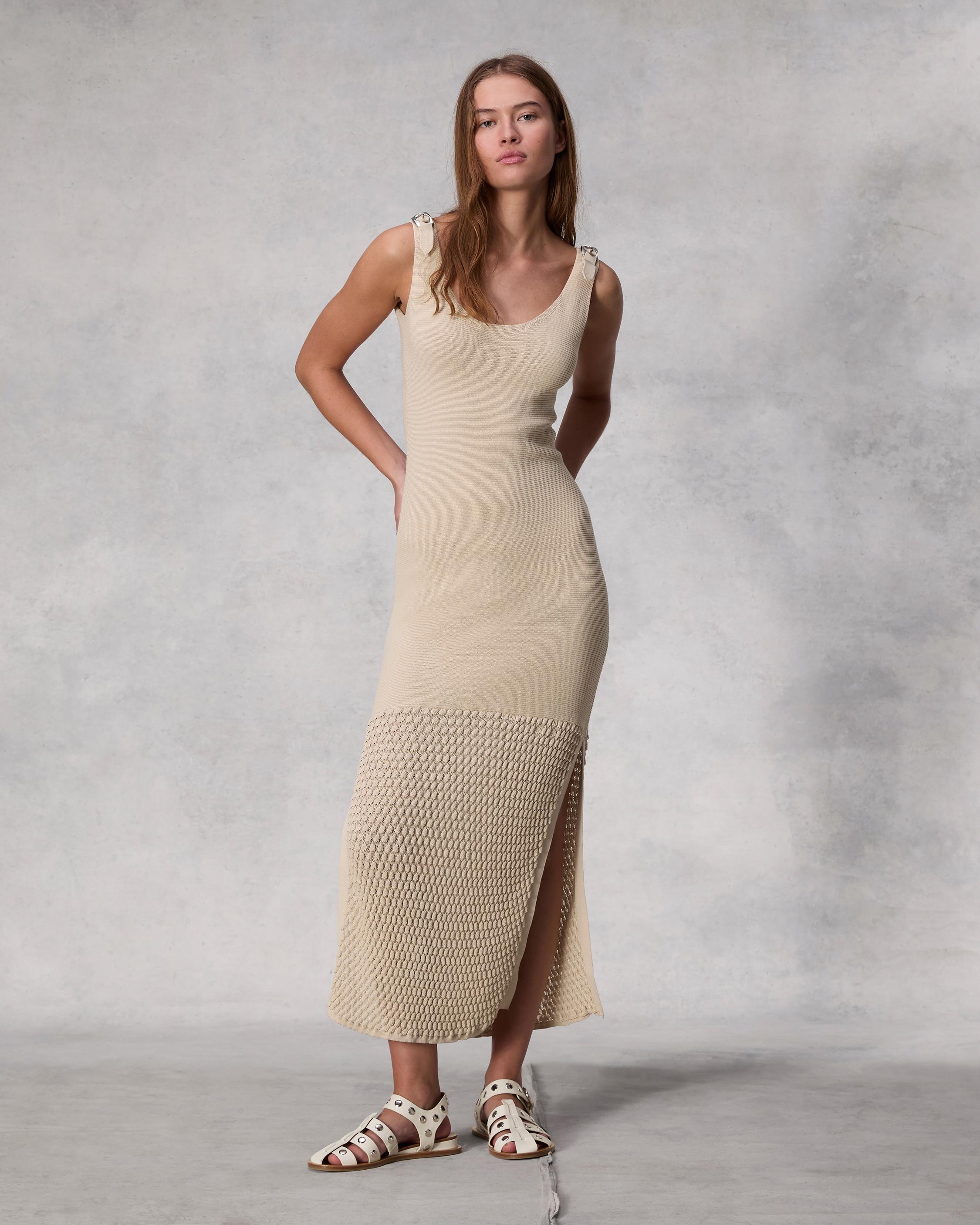 Georgia Cotton Dress - Beige | rag & bone