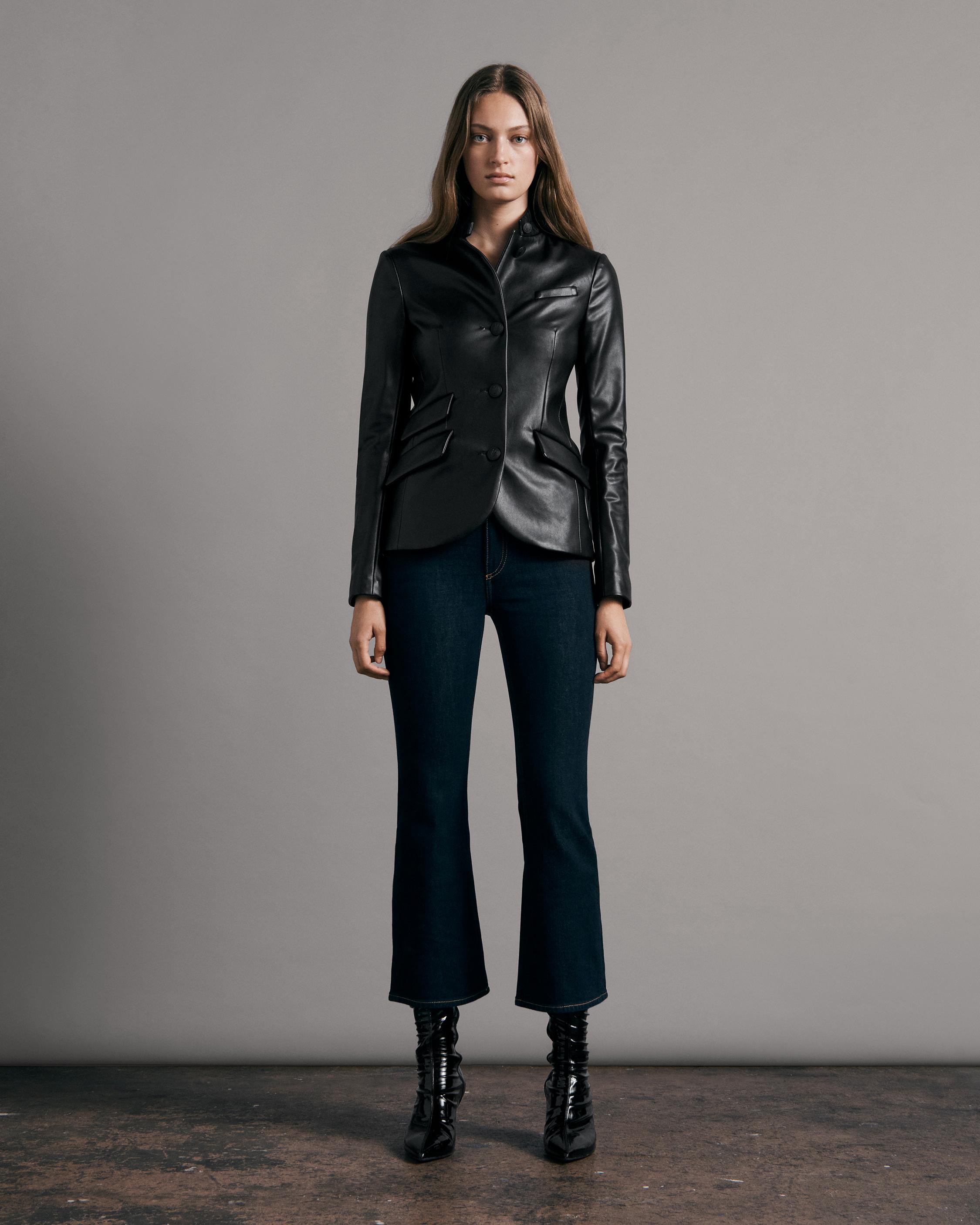 Slade Faux Leather Blazer | rag & bone