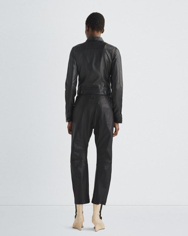 Leyton Workwear Leather Pant - Black | rag & bone Leyton Workwear Leather Pant - Black | rag & bone