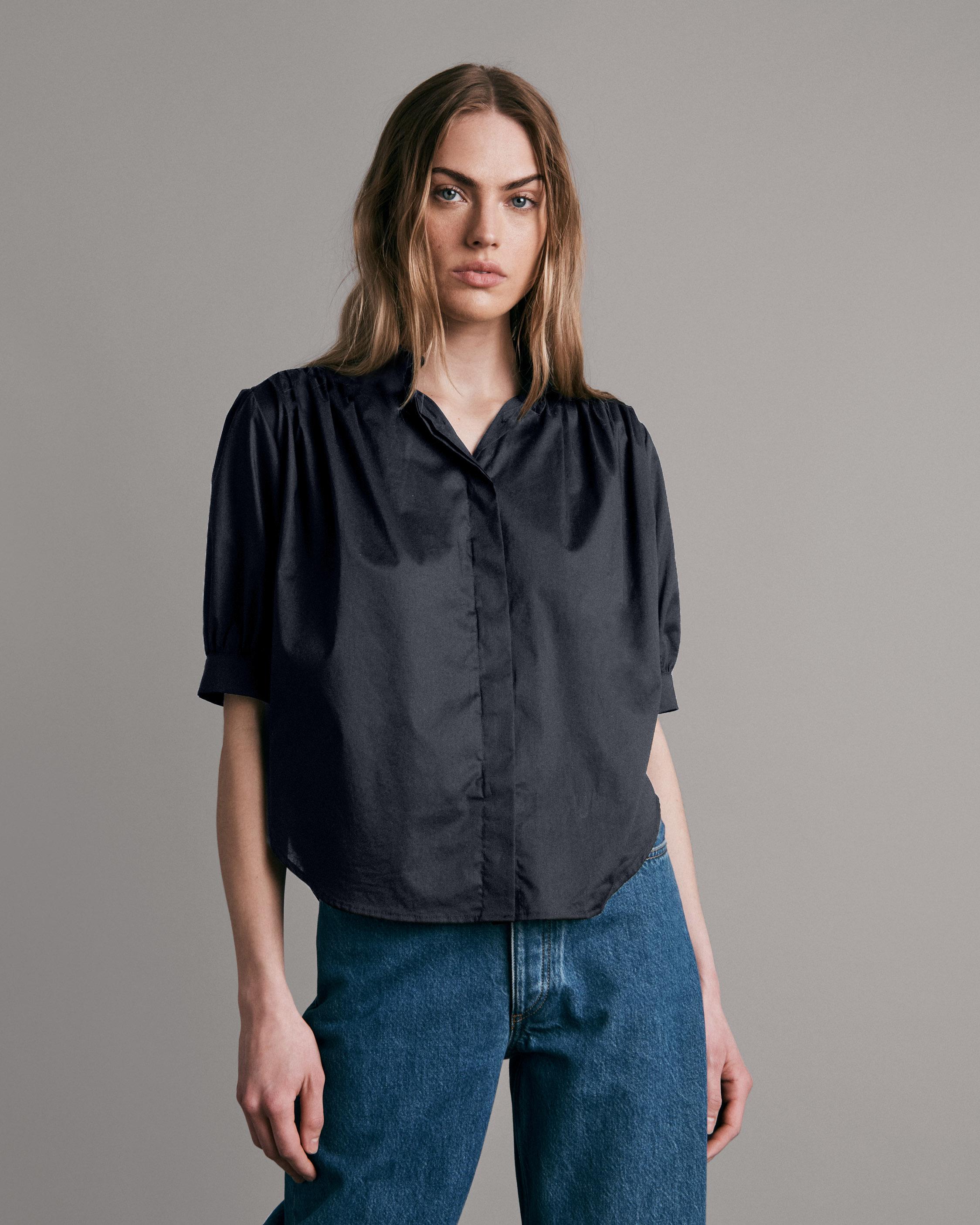 Jordan Silk Blend Top - Black | rag & bone