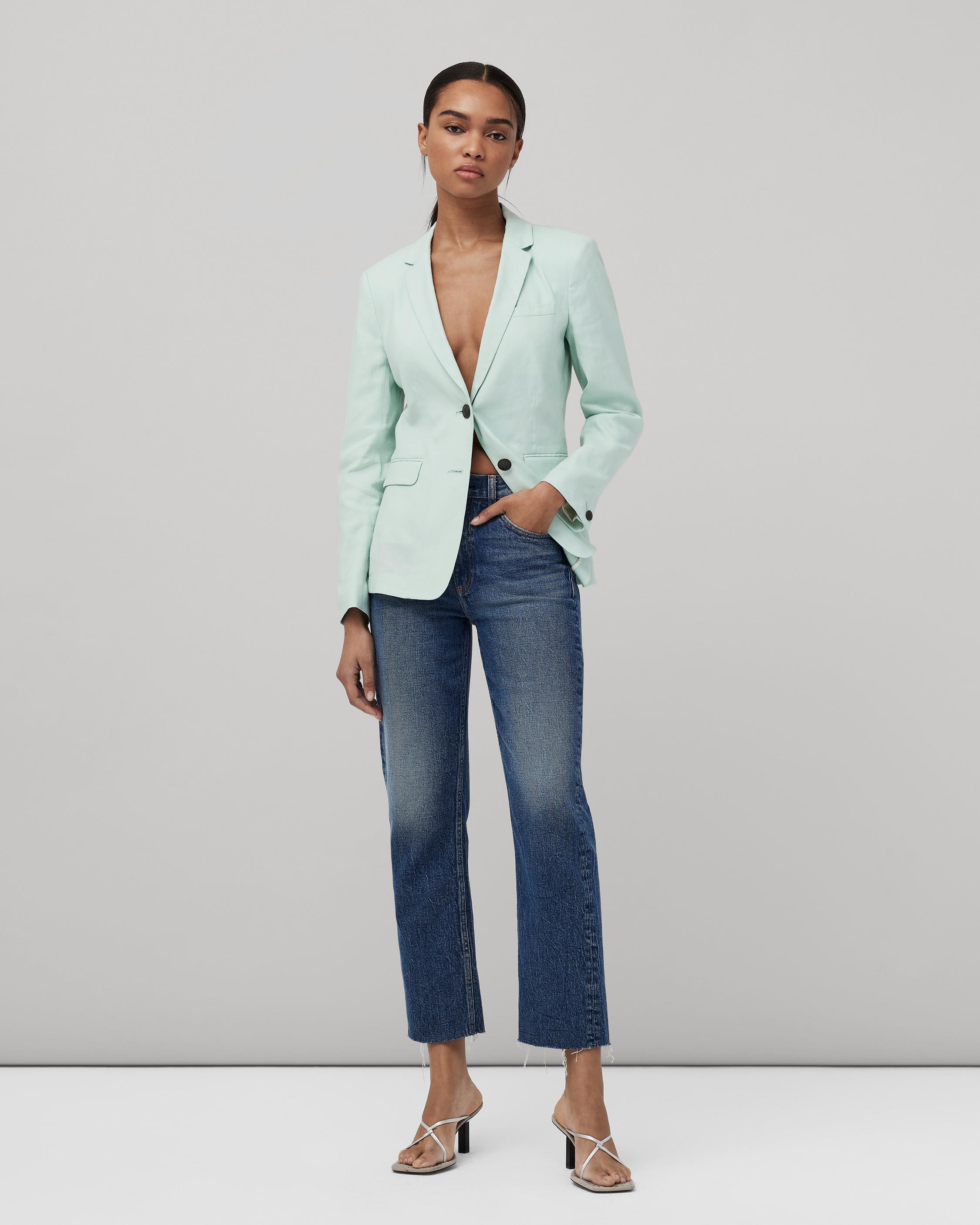 Razor Linen Blazer - Mint | rag & bone