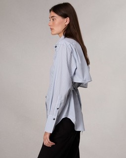 Eve Striped Shirt - Blue Stripe | rag & bone Eve Striped Shirt - Blue Stripe | rag & bone