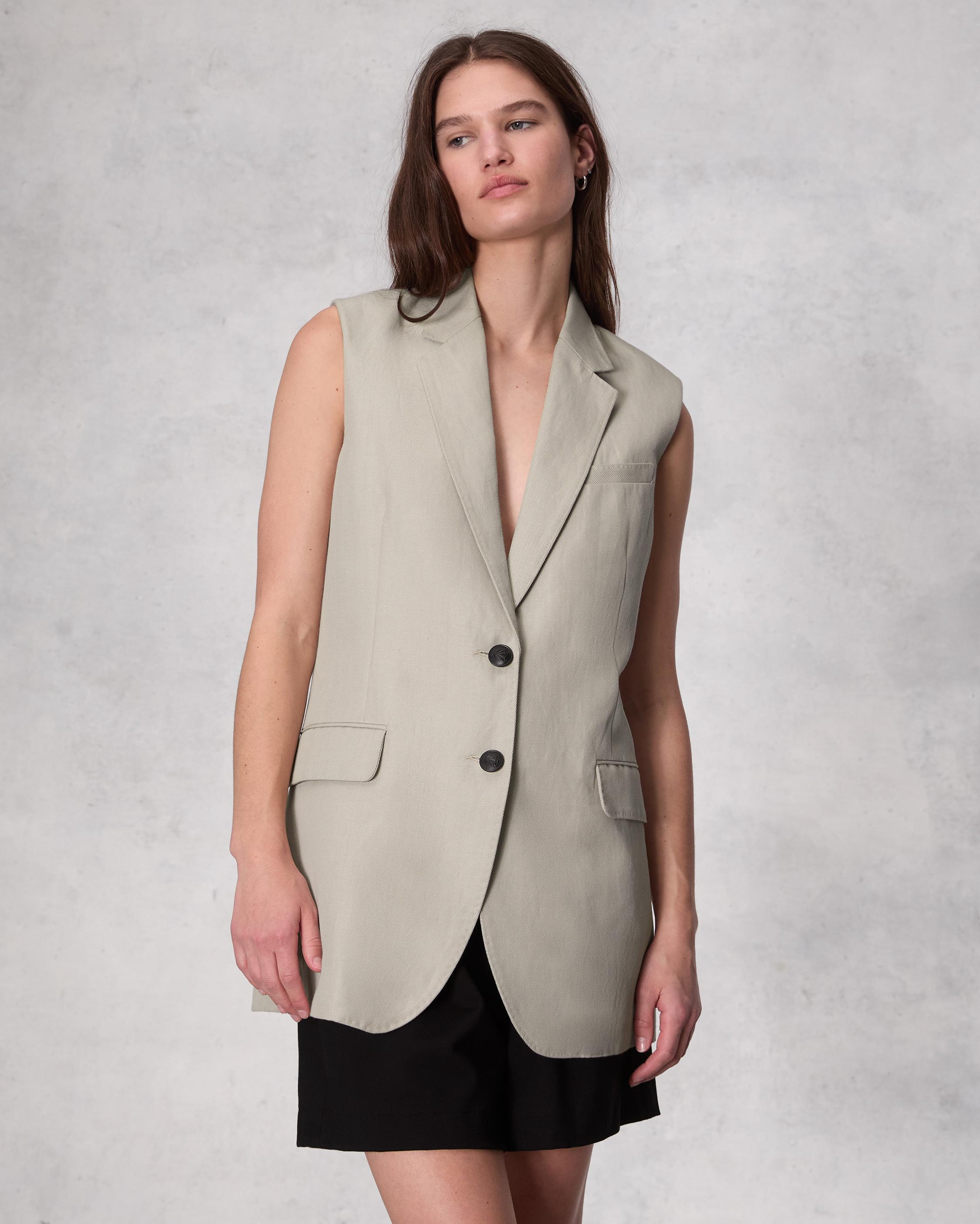 Odessa Cotton Linen Vest | rag & bone