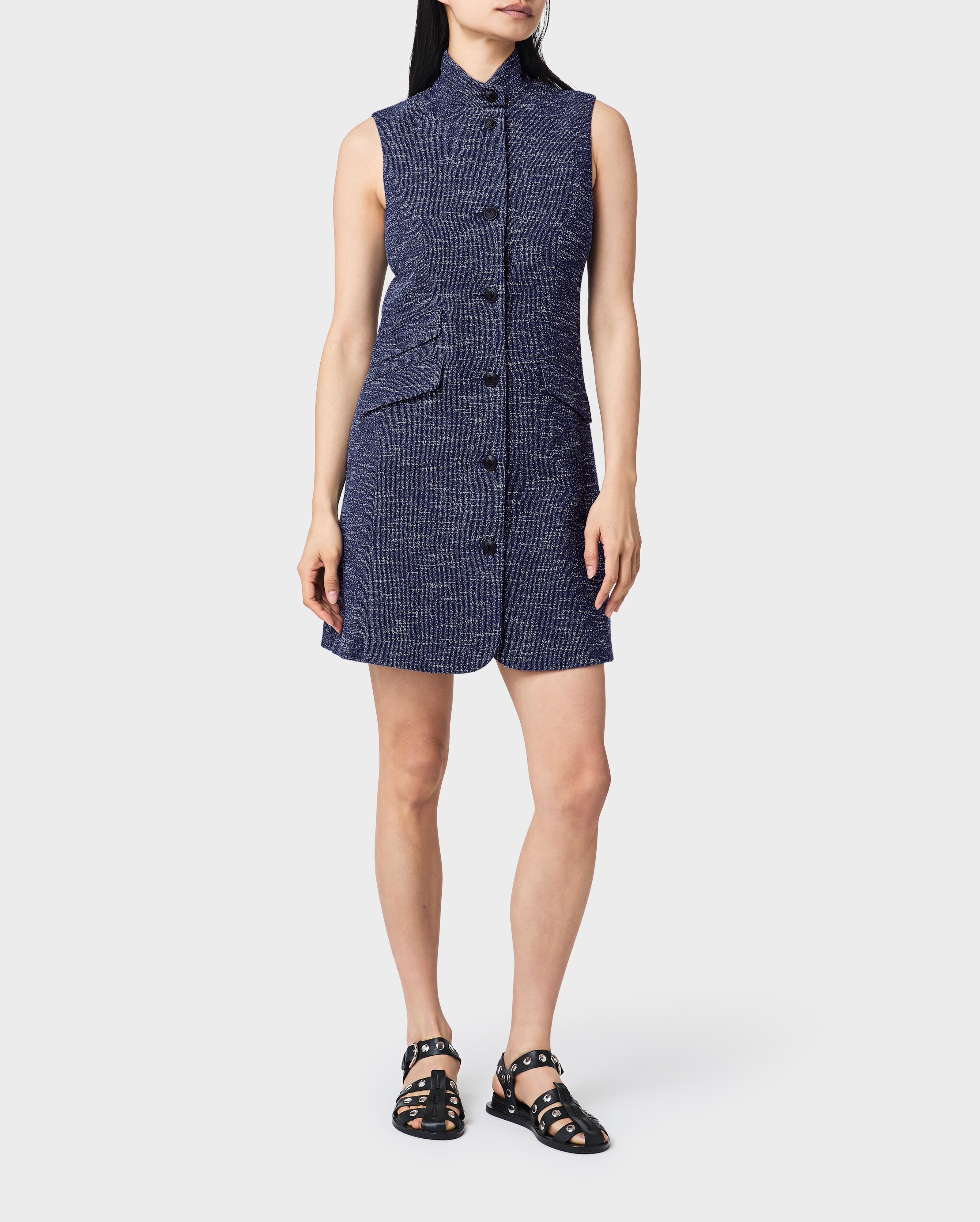 Slade Cotton Vest Dress - Blue Multi | rag & bone