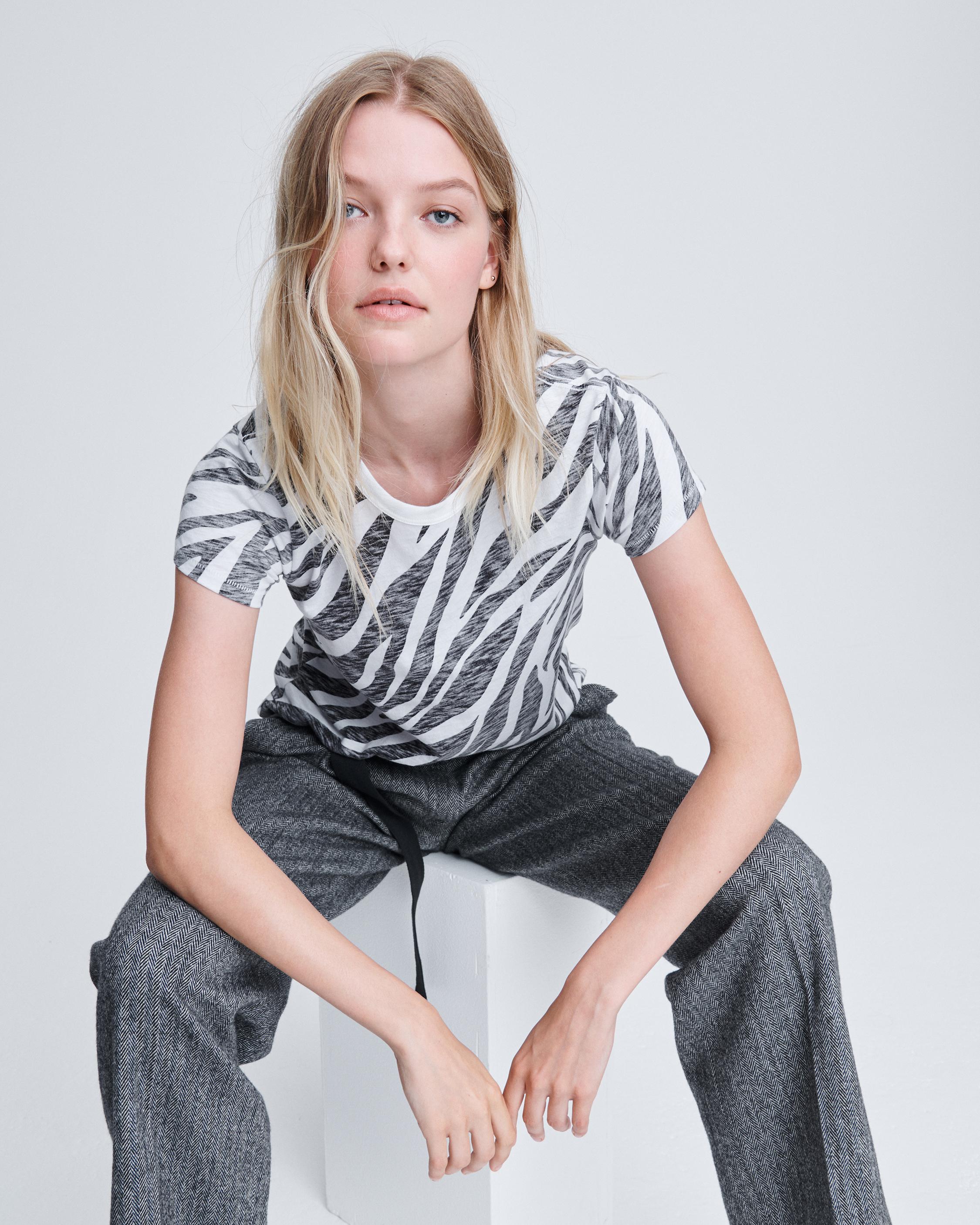 All Over Zebra Print T-Shirt for Women | rag & bone