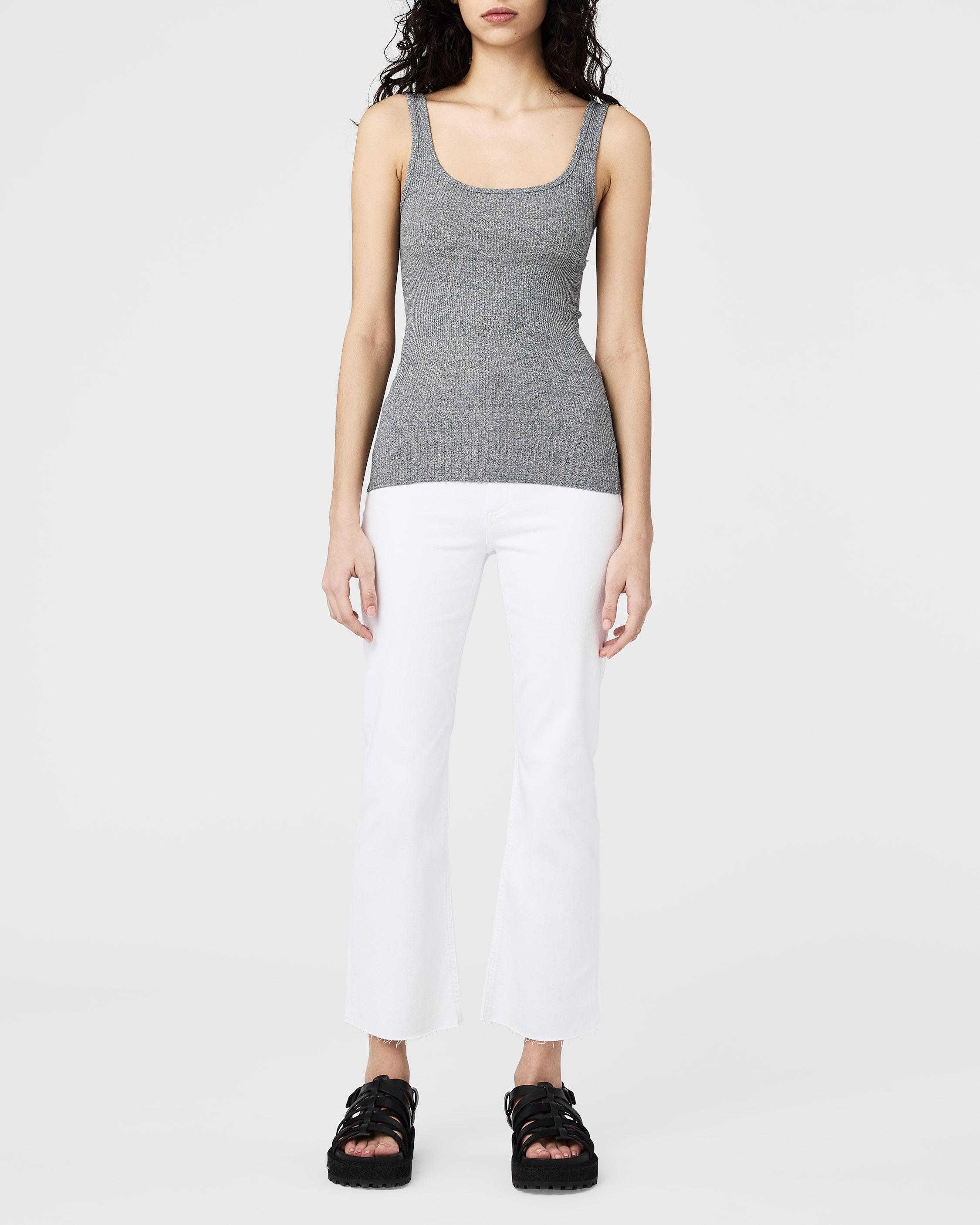 Essential Rib Scoop Tank - Heather Grey | rag & bone