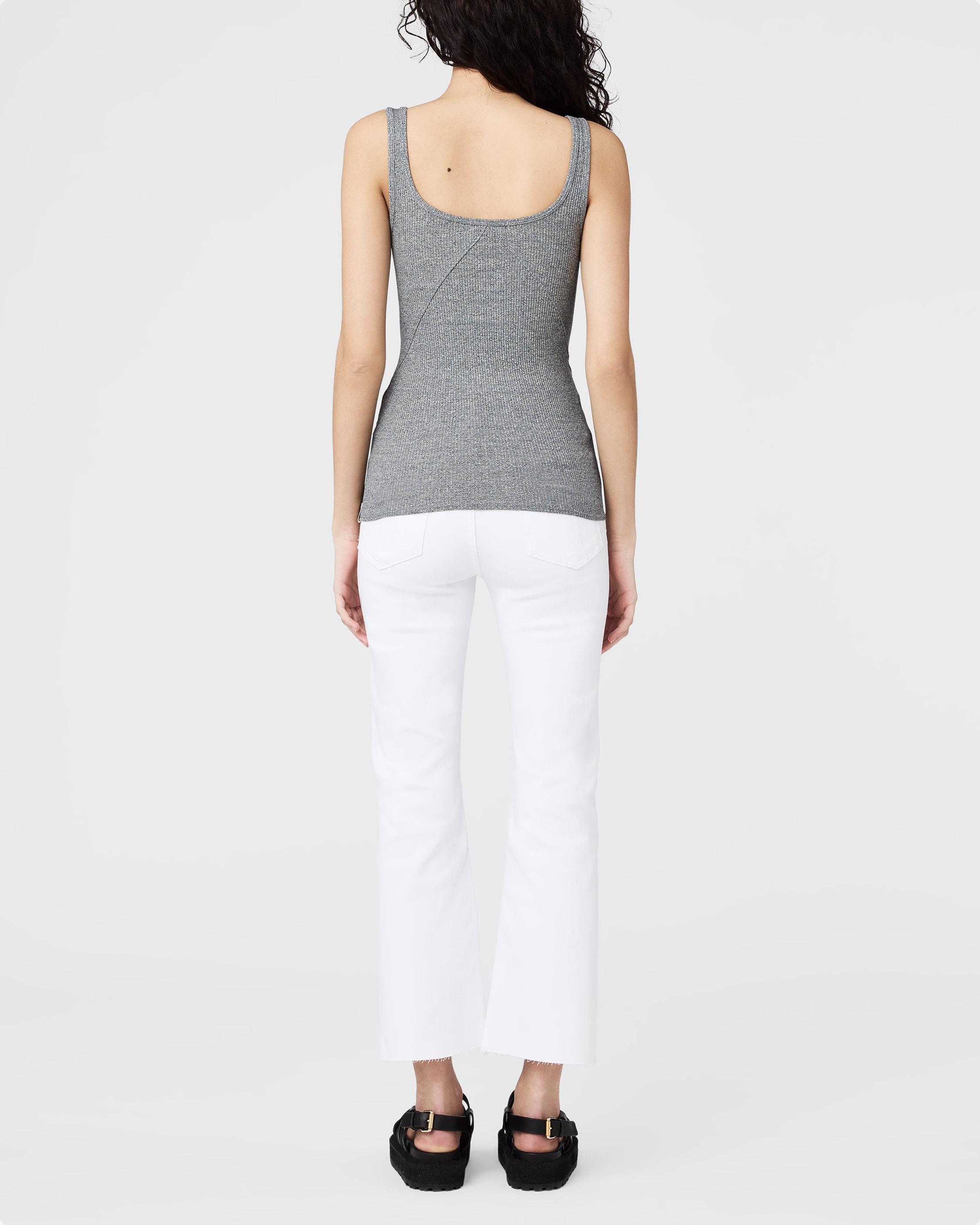 Essential Rib Scoop Tank - Heather Grey | rag & bone
